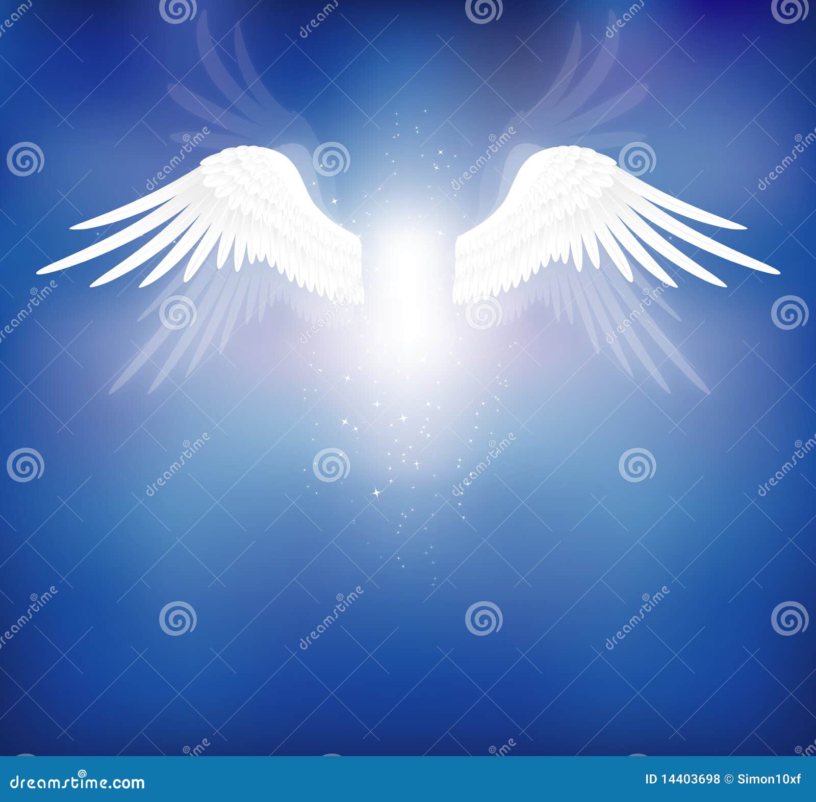 De vleugels van de engel stock illustratie. Illustration of vogel ...