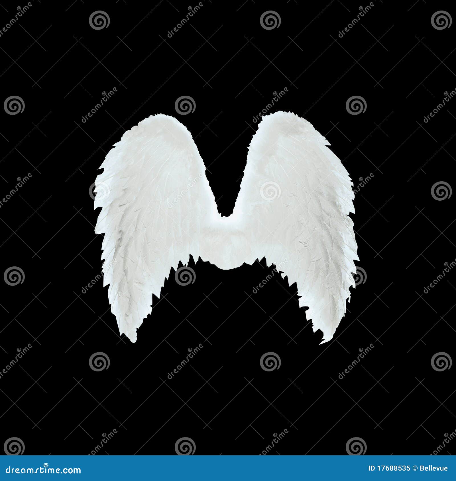 De vleugels van de engel stock afbeelding. Image of geïsoleerd - 17688535