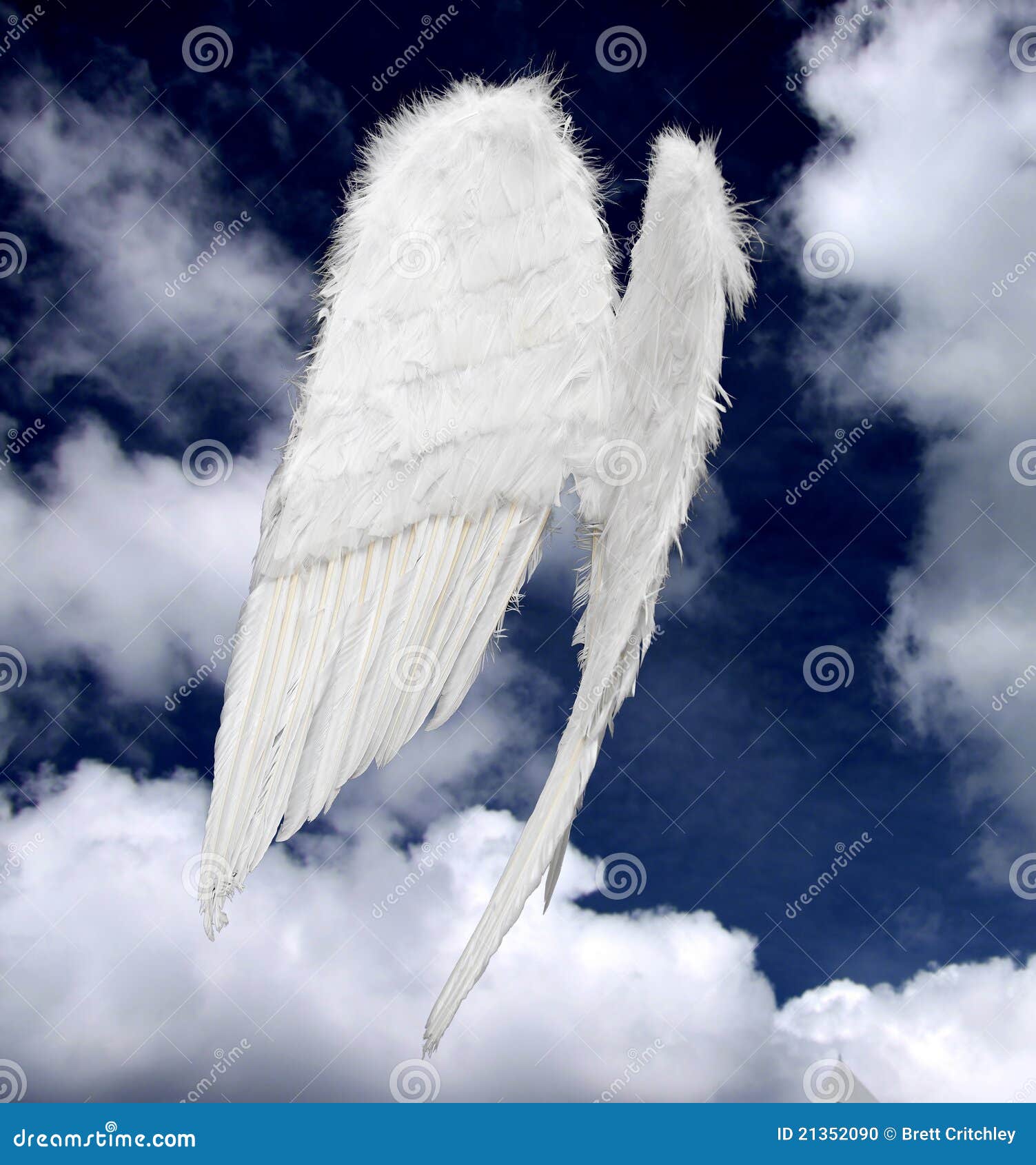 De vleugels van de engel stock foto. Image of blauw, vreedzaam - 21352090