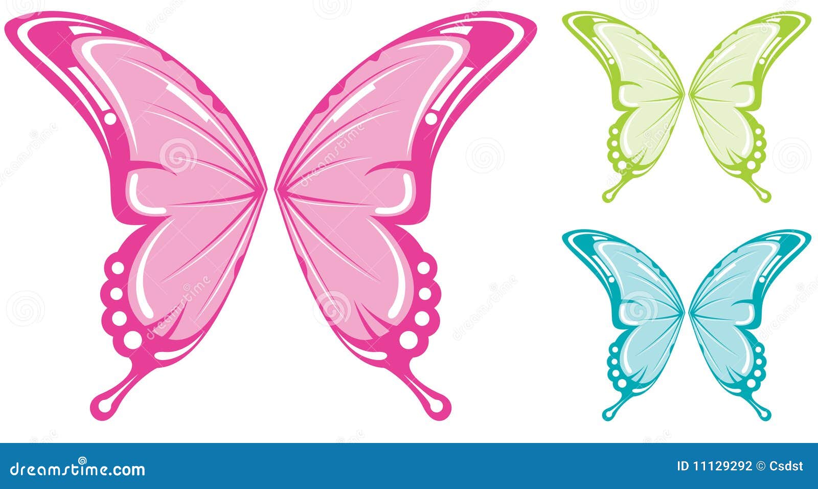 De vleugels van de vlinder vector illustratie. Illustration of reeks ...