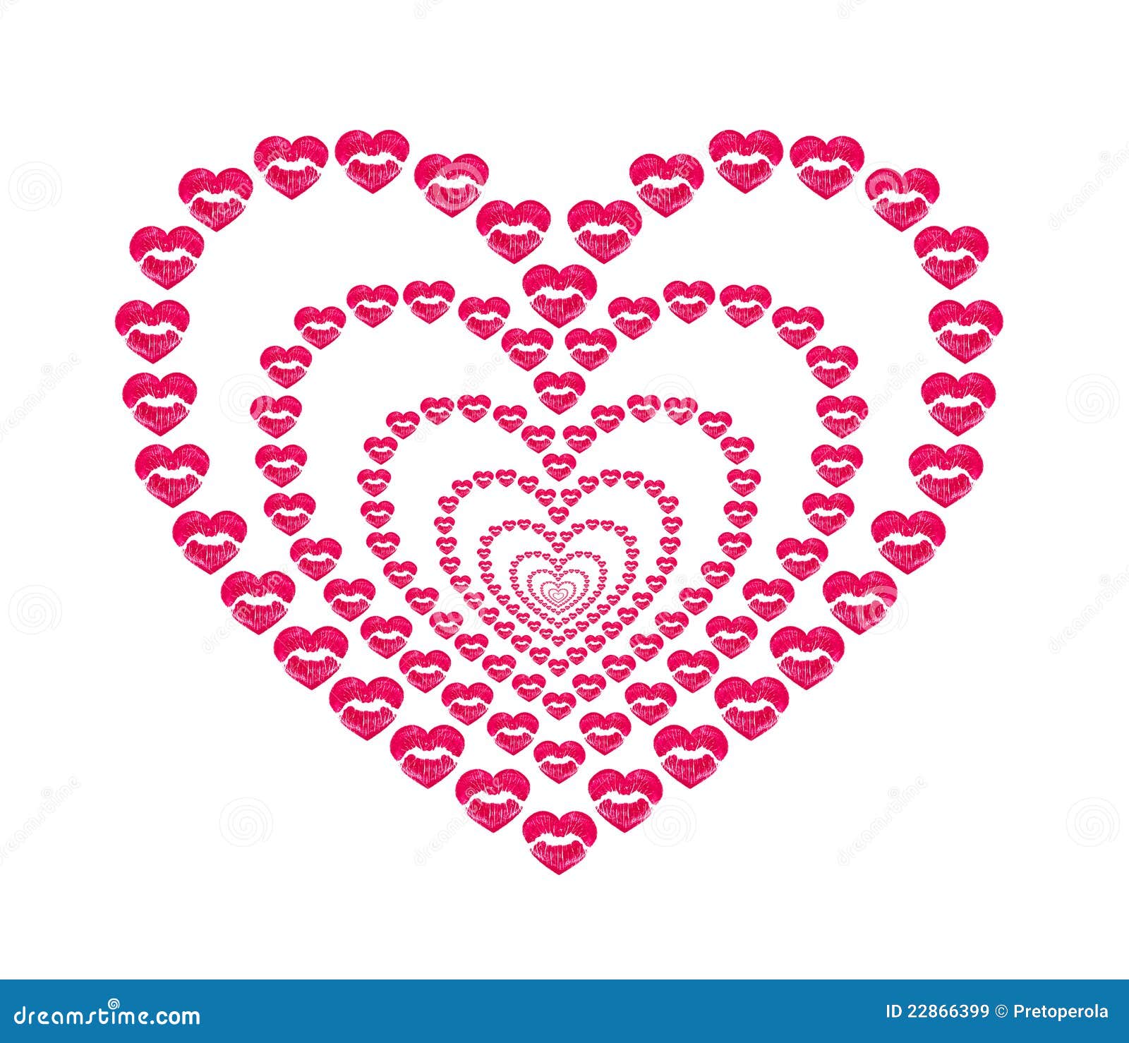 De Vorm Van Het Hart Het Kussen Lippen Stock Illustratie - Illustration ... De Vorm Van Het Hart Het Kussen Lippen Stock Illustratie - Illustration ...