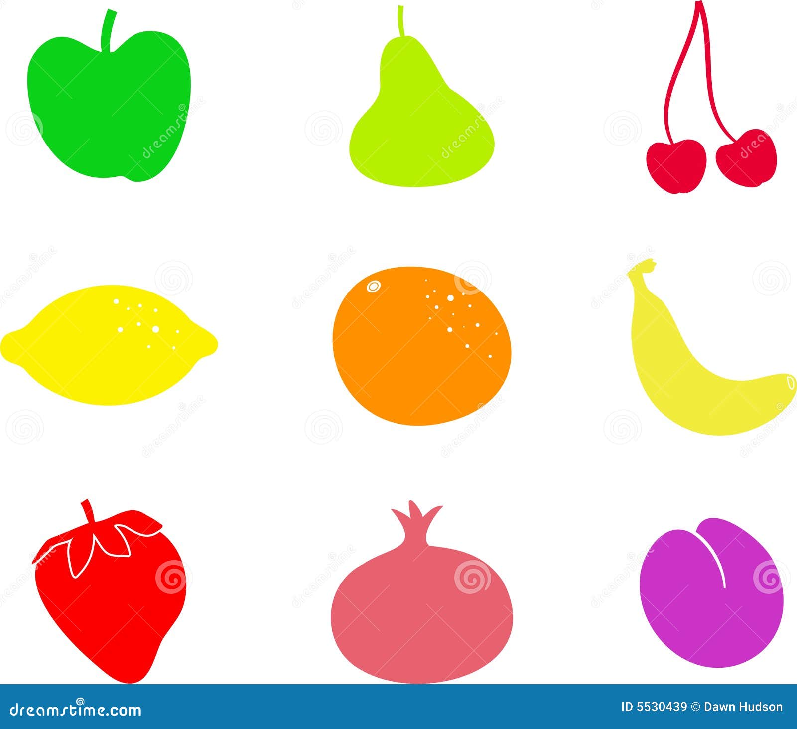 De vormen van het fruit vector illustratie. Illustration of illustratie ...