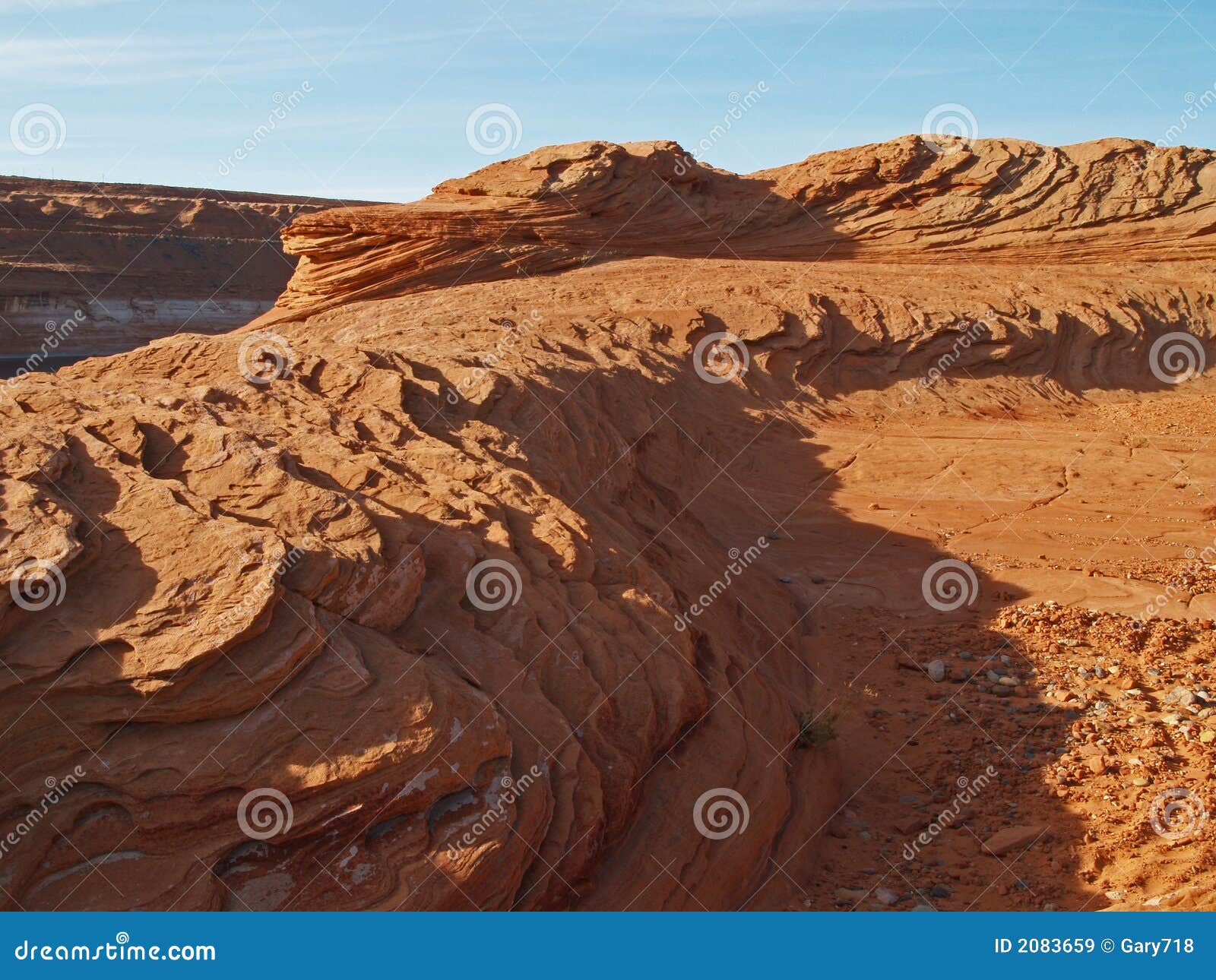 De Vorming Van De Rots in De Nauwe Valleicanion Stock Afbeelding ...