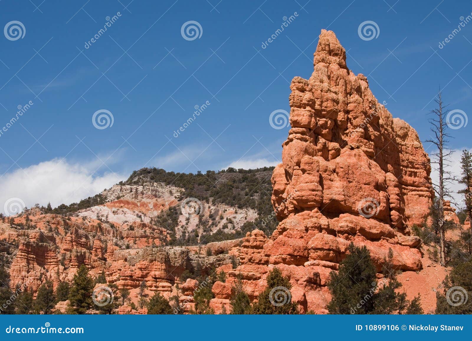 De Vormingen Van De Rots in Rode Canion Stock Foto - Image of piek ...
