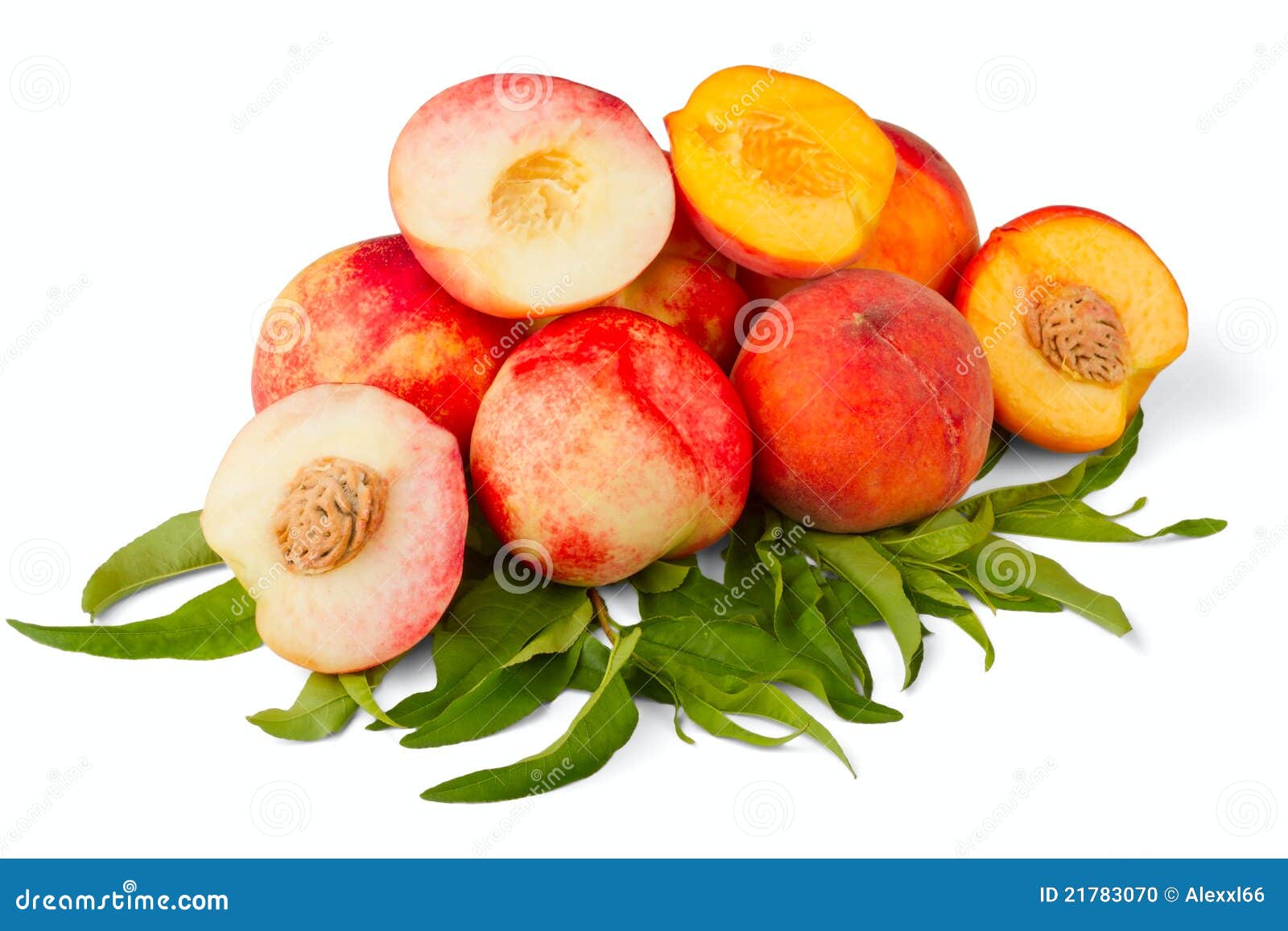 De Vruchten Van De Nectarine En Van De Perzik Stock Foto - Image of ...