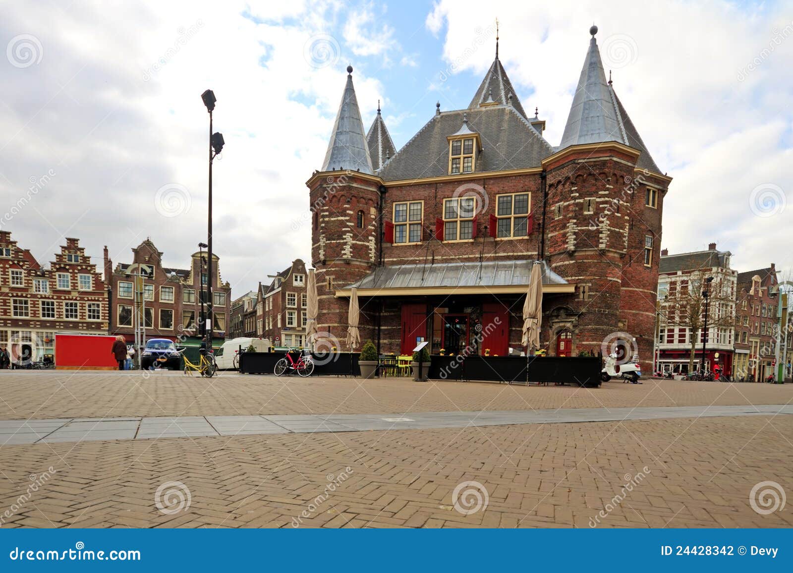 De Waag in Amsterdam Netherlands Stock Photo - Image of city, view ...