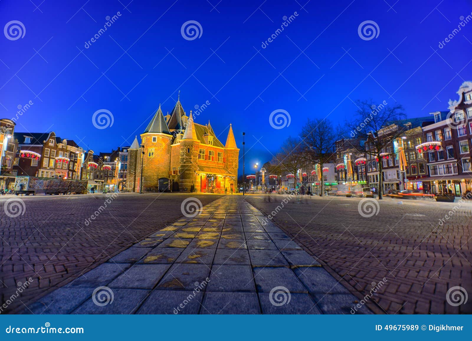 De Waag stock image. Image of home, light, castle, colorful - 49675989