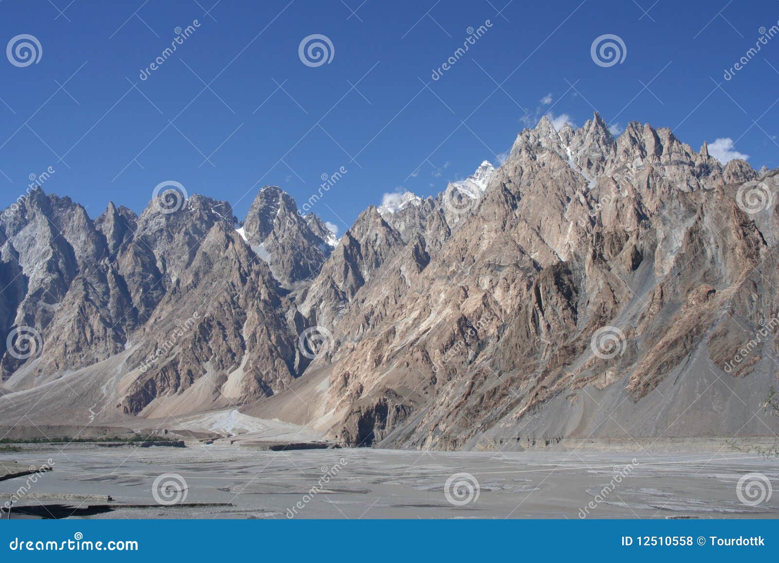 De Waaier Pakistan Van Karakorum Stock Foto - Image of blauw ...