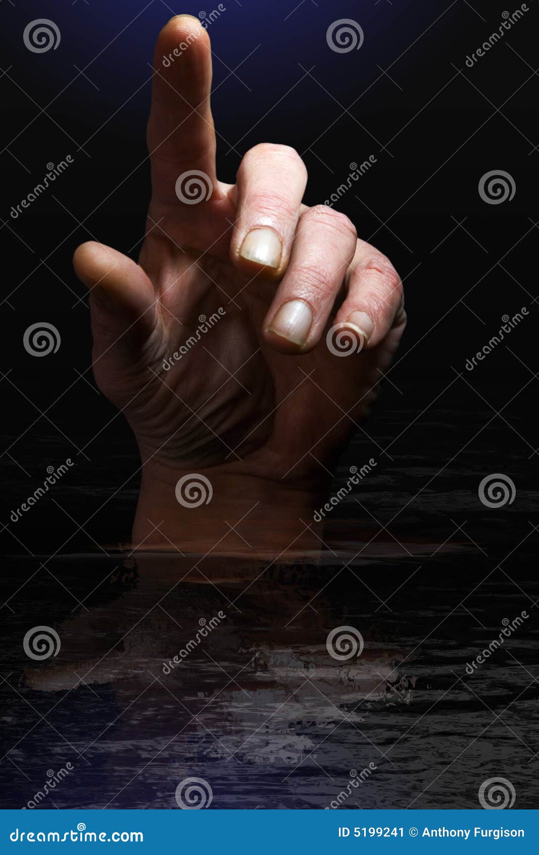 De Wanhoop Van De Paniek Verdrinking Stock Afbeelding - Image of begrip ...