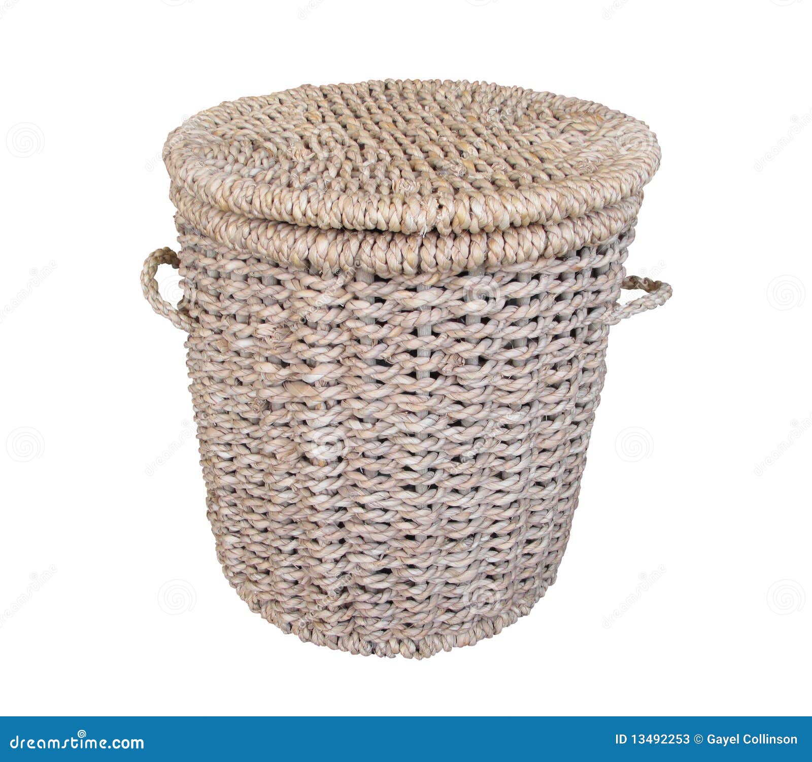 De wasmand van het riet stock afbeelding. Image of rijs - 13492253