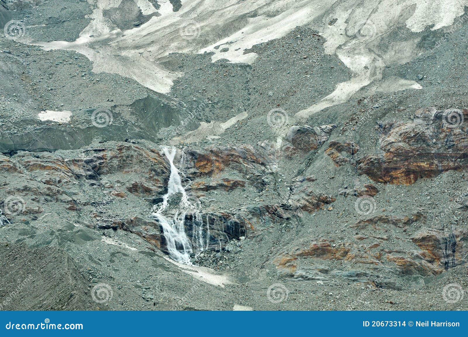 De Waterval Van De Gletsjer Stock Foto - Image of aardrijkskunde ...