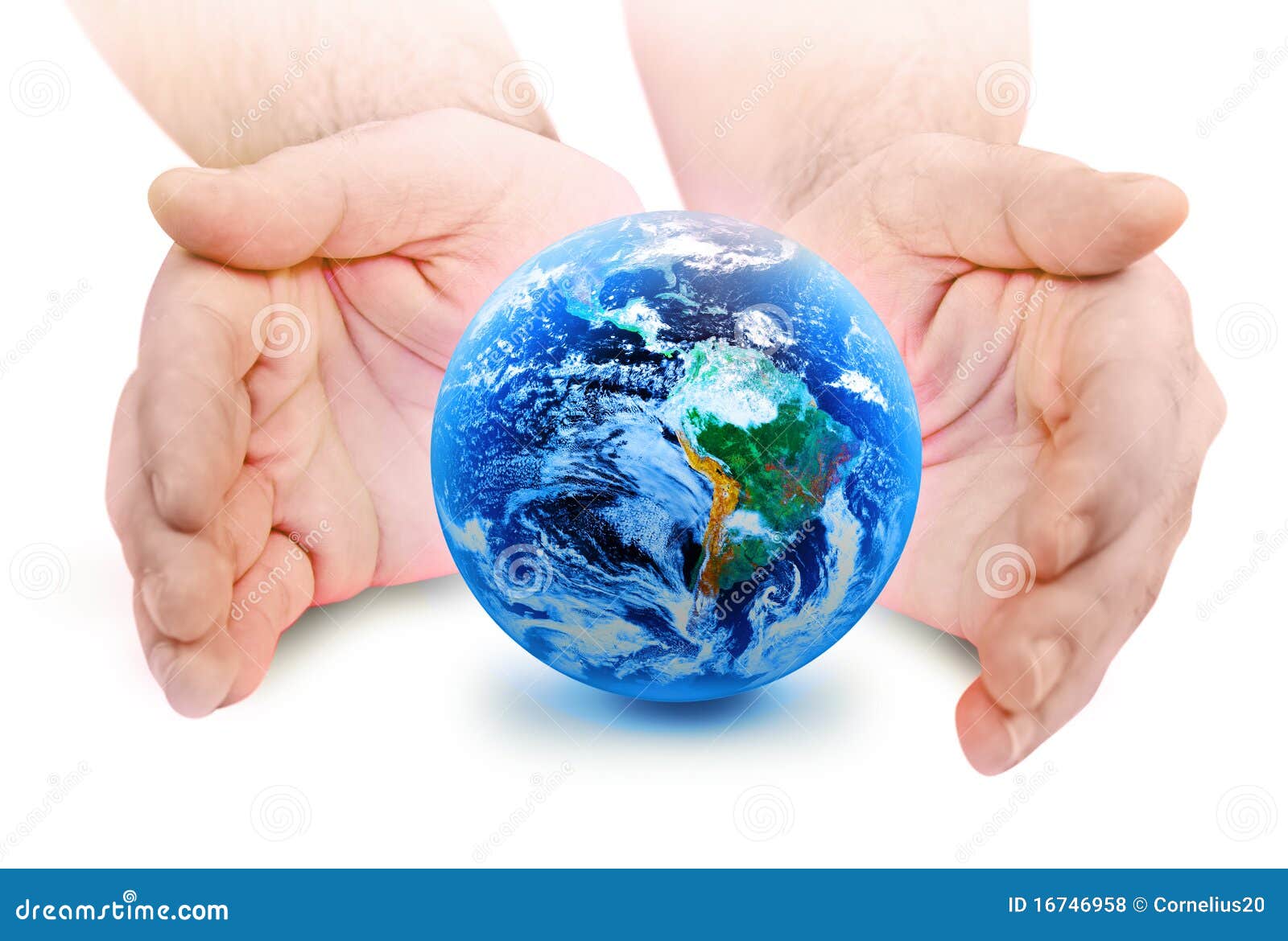 De wereld in uw hand stock illustratie. Illustration of greep - 16746958