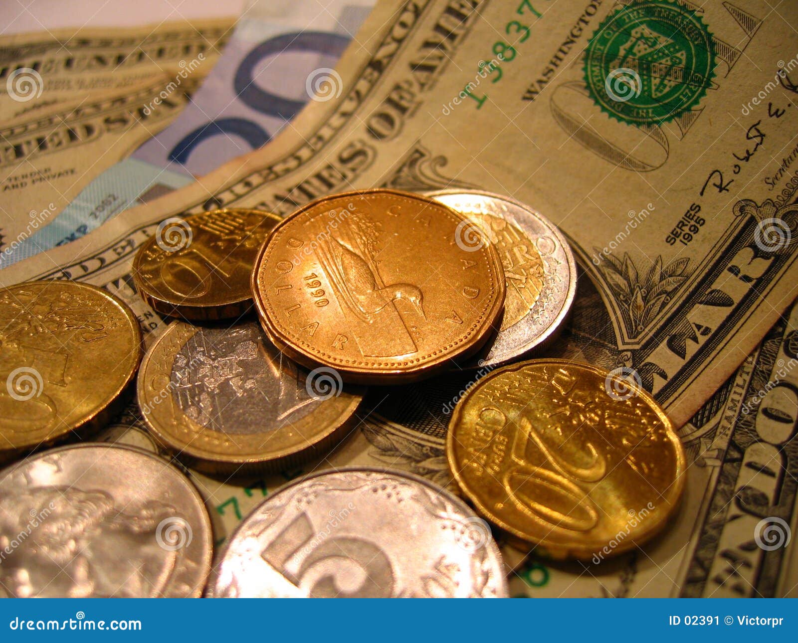 De wereld van geld stock afbeelding. Image of europa, tien - 2391