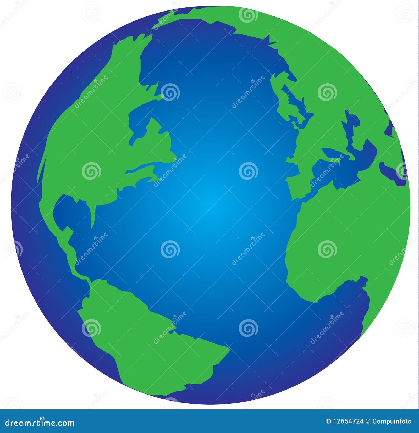 De wereldbol vector illustratie. Illustratie bestaande uit wereld ...