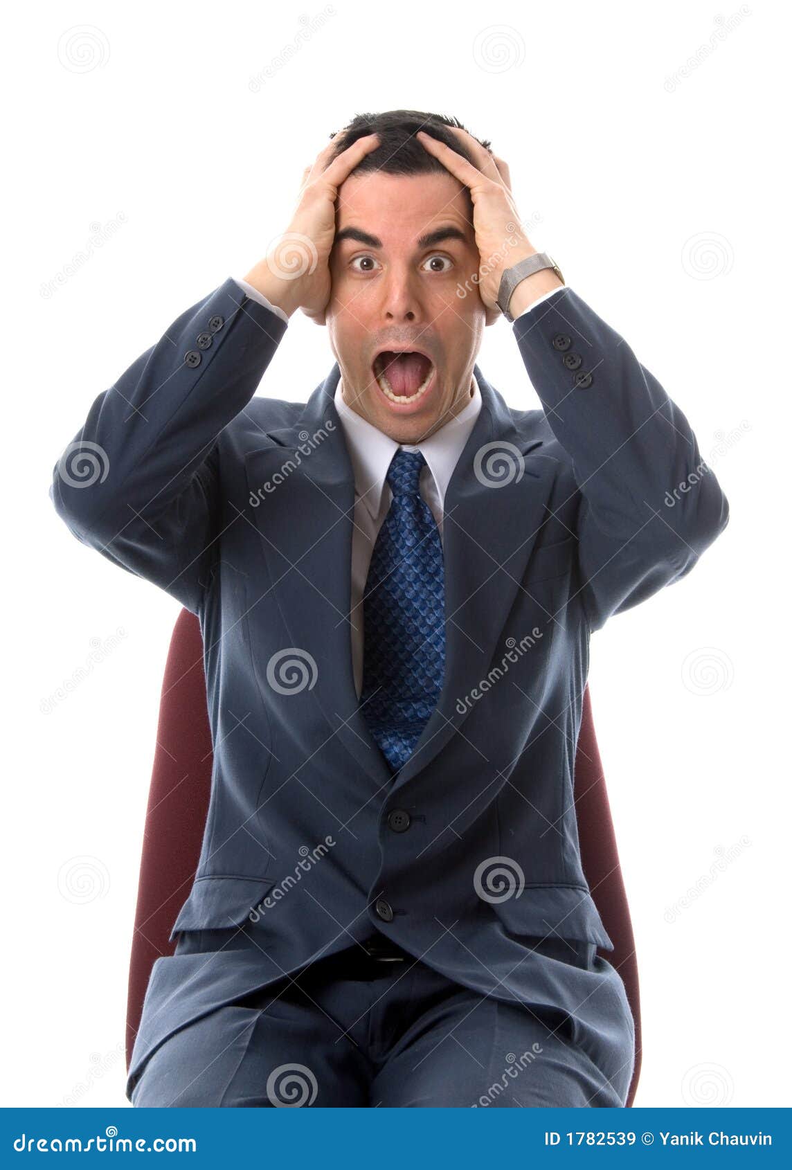 De wijze van de paniek stock afbeelding. Image of portret - 1782539