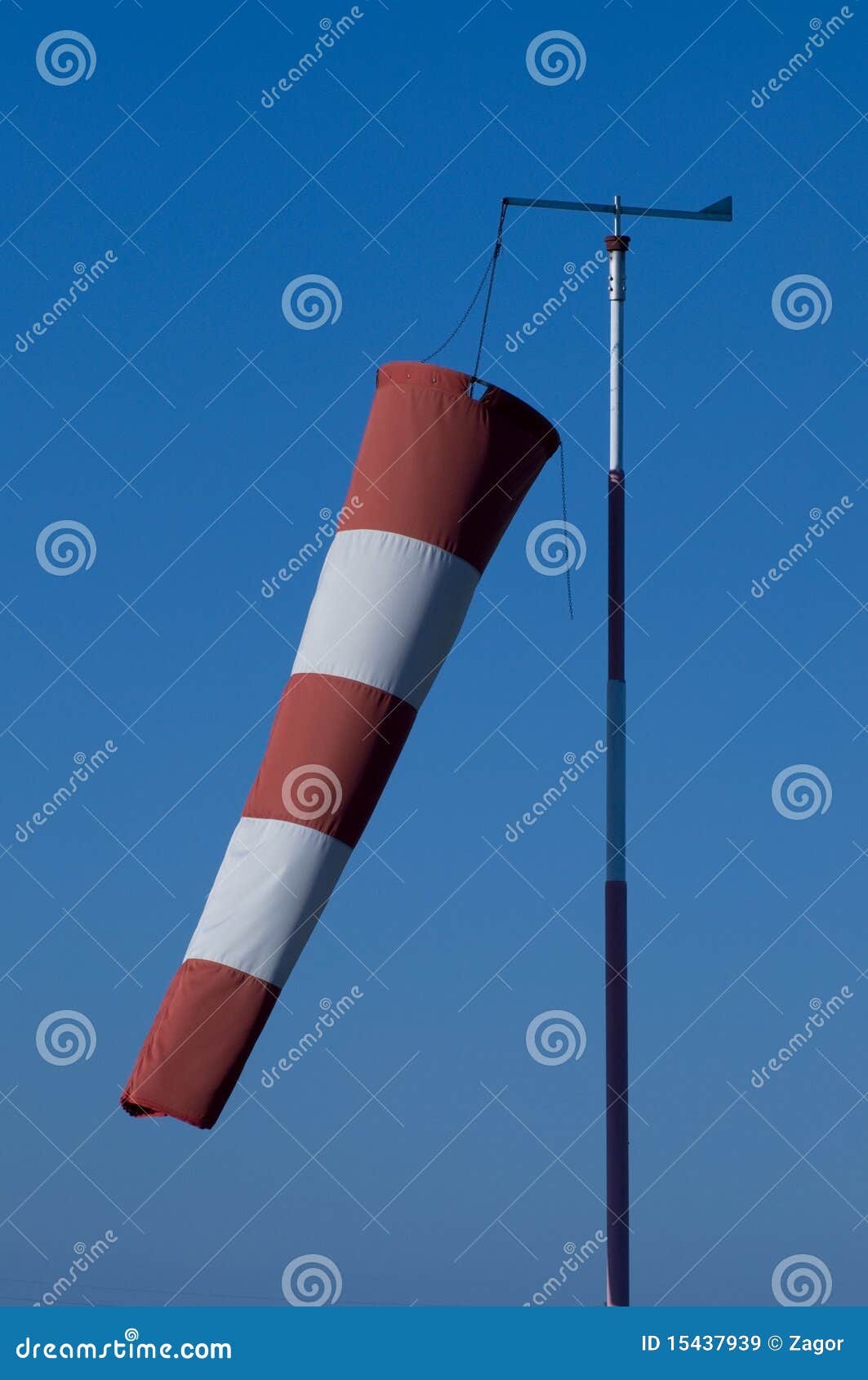 De Windsok Van De Luchthaven Stock Afbeelding - Image of richting ...