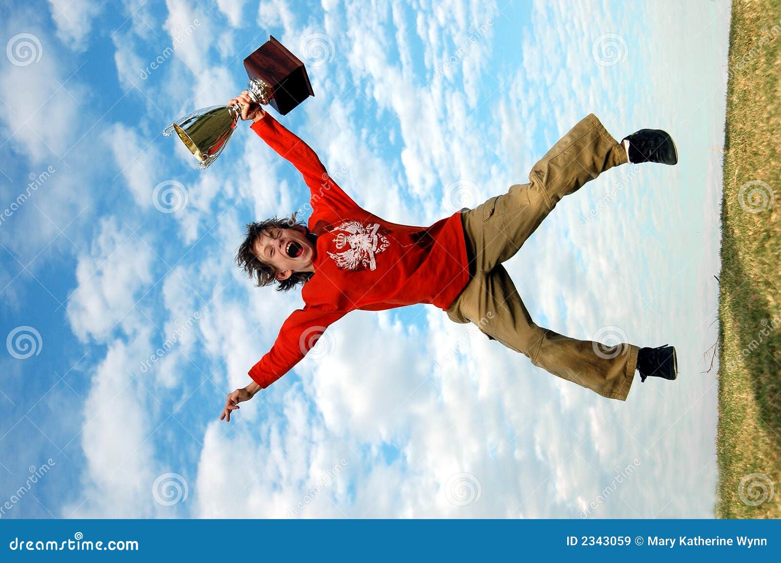 De winnaar stock afbeelding. Image of kleuren, eerst, jongen - 2343059