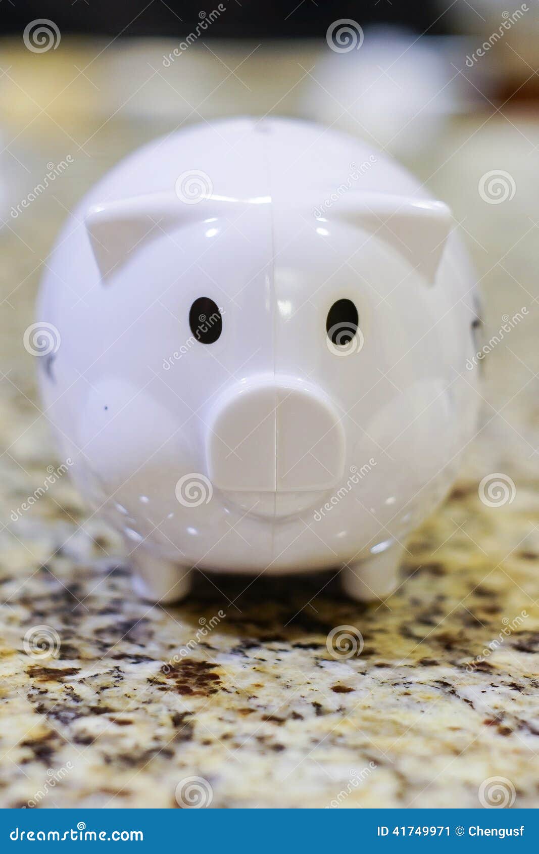 De Witte Bank Van Het Muntautomaatvarken Stock Afbeelding - Image of ...