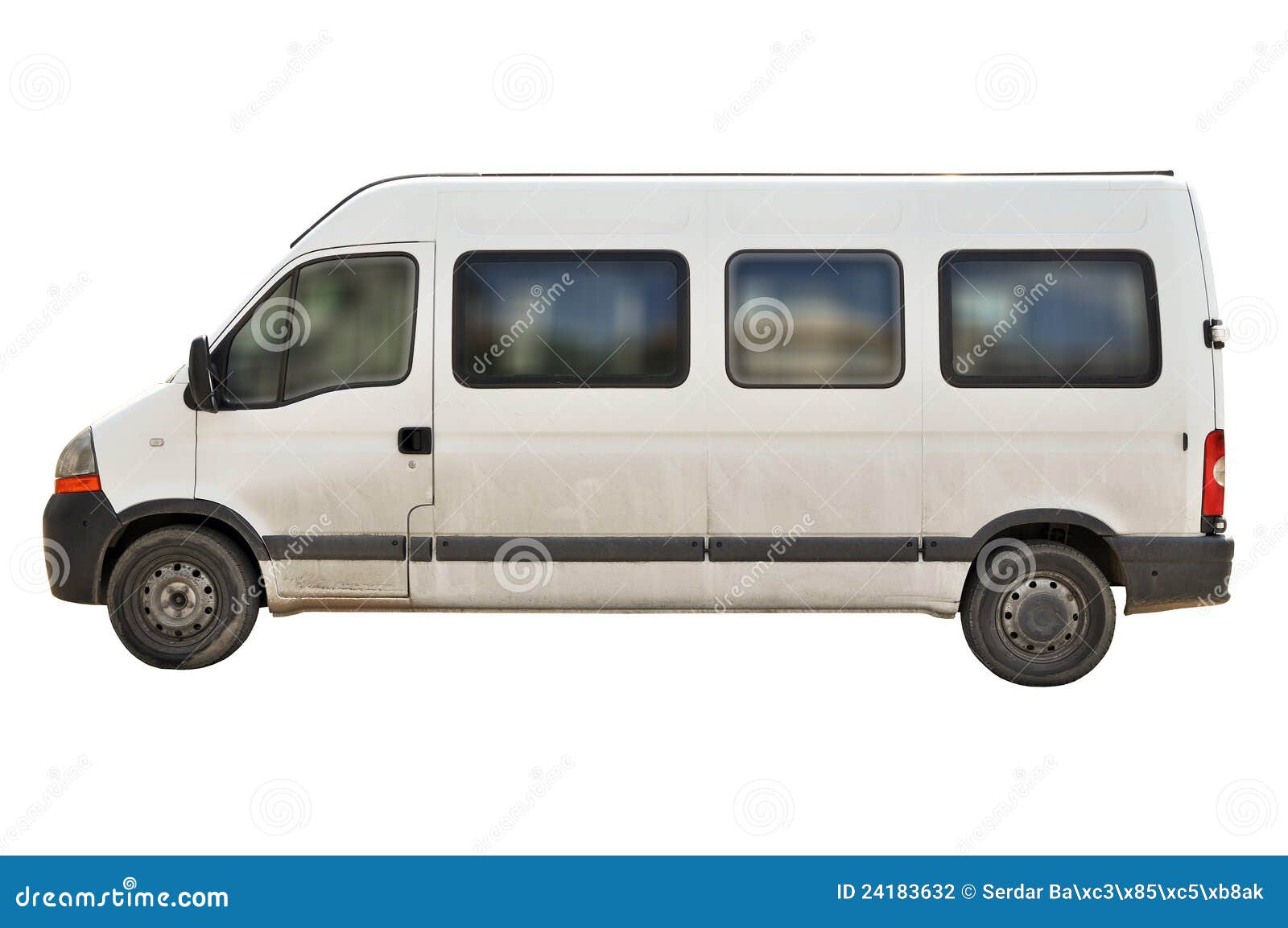 De Witte Bestelwagen Van De Passagier Stock Foto - Image of rijden ...