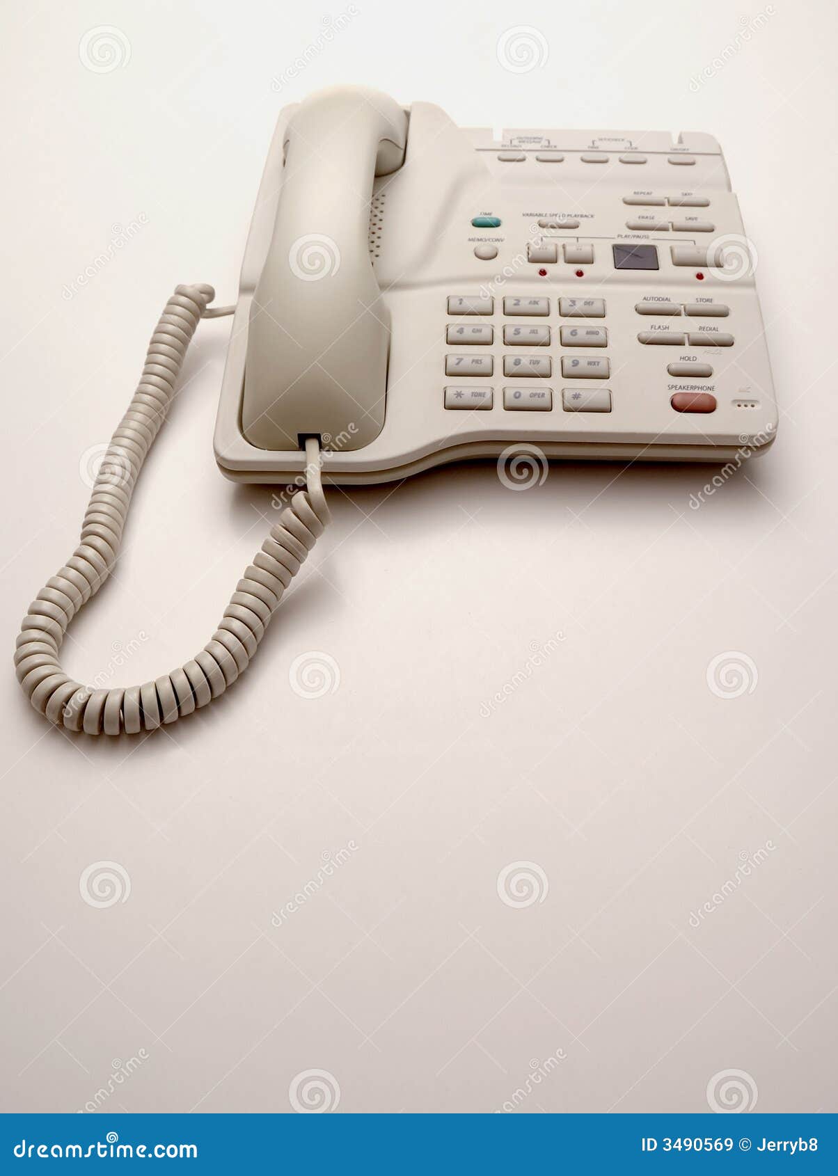 De Witte Telefoon Van Het Bureau Stock Afbeelding - Image of glas ...