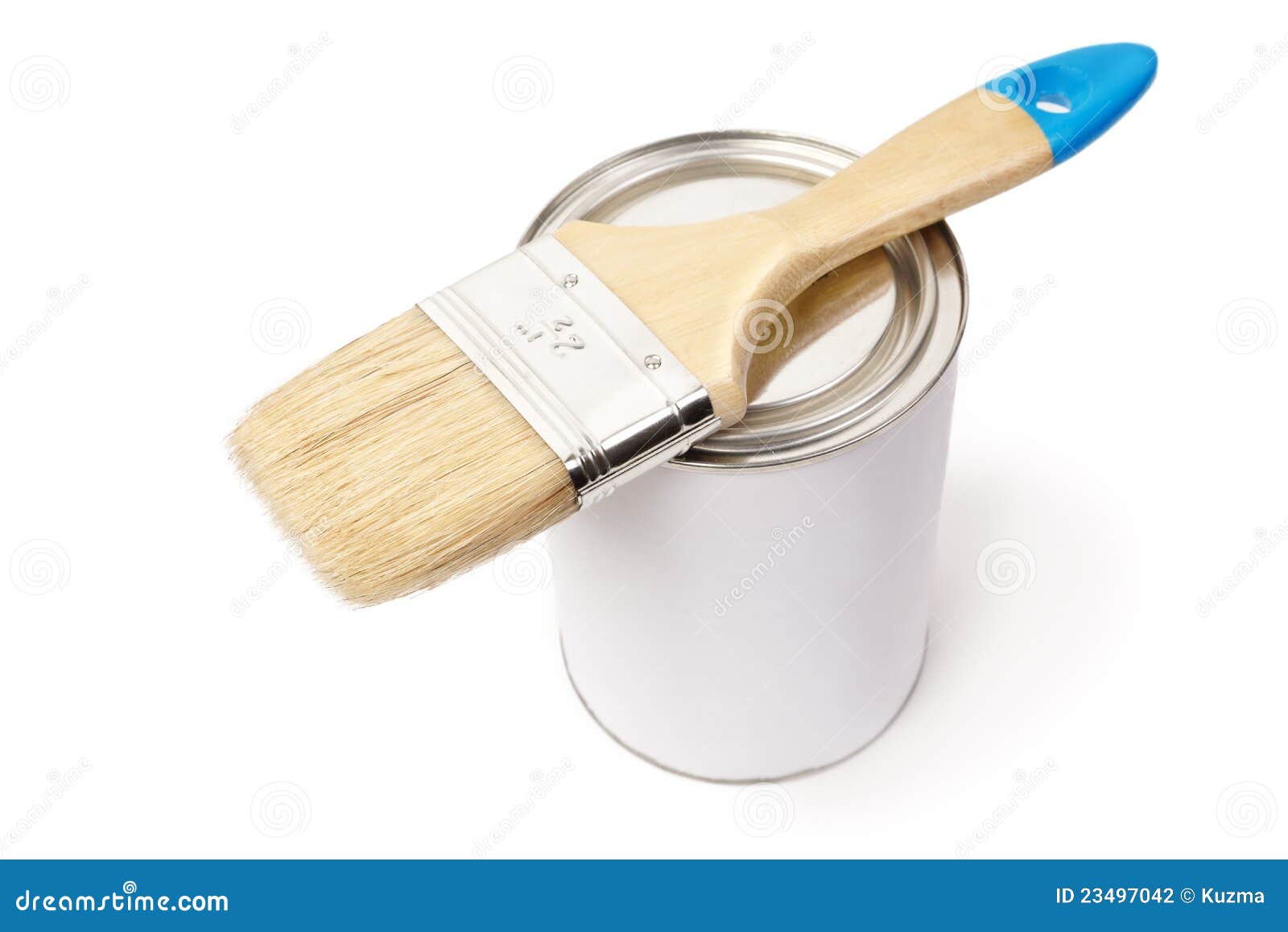 De witte verf kan stock foto. Image of project, achtergrond - 23497042