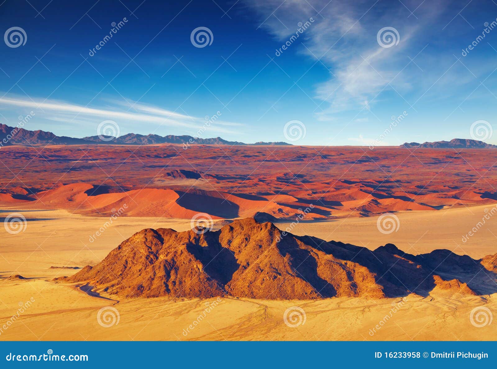 De Woestijn Van Namib, Luchtmening Stock Foto - Image of panorama ...
