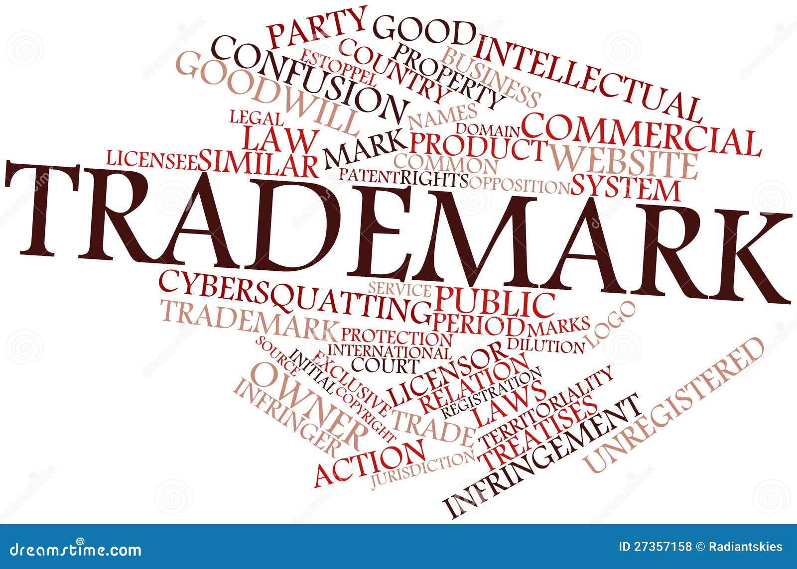 De Wolk Van Word Voor Handelsmerk Stock Illustratie - Illustration of ...