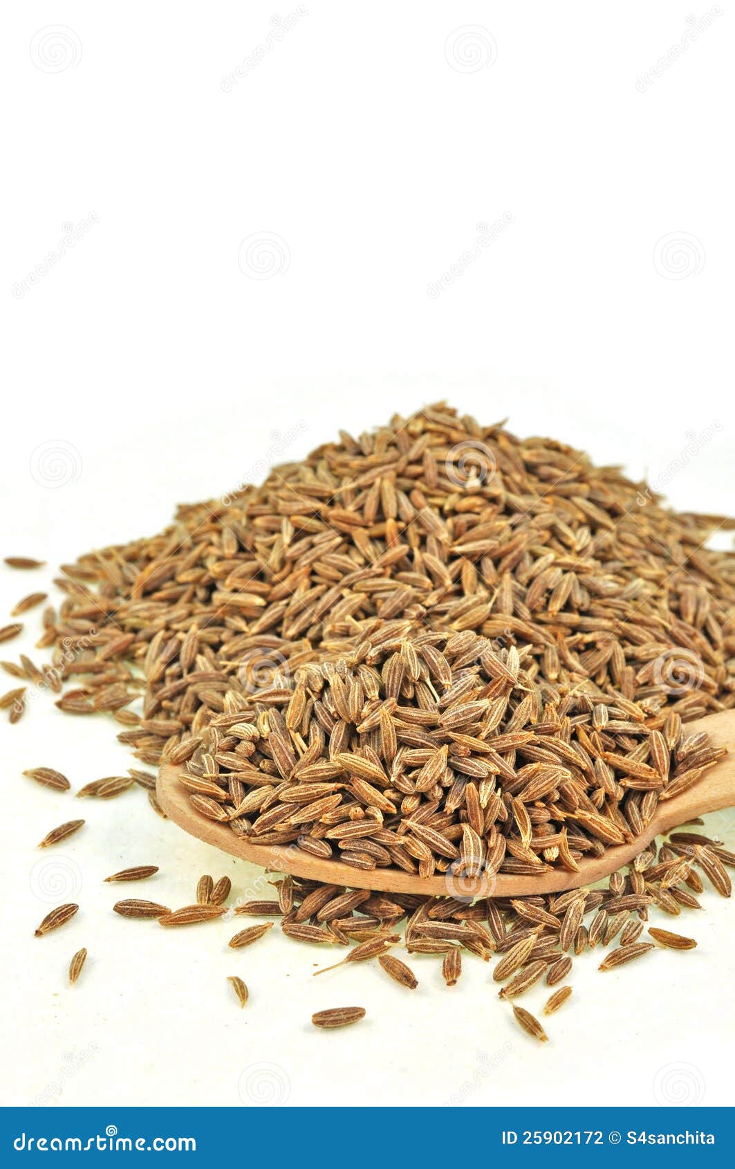 De Zaden Van De Komijn in Houten Lepel Stock Foto - Image of komijn ...