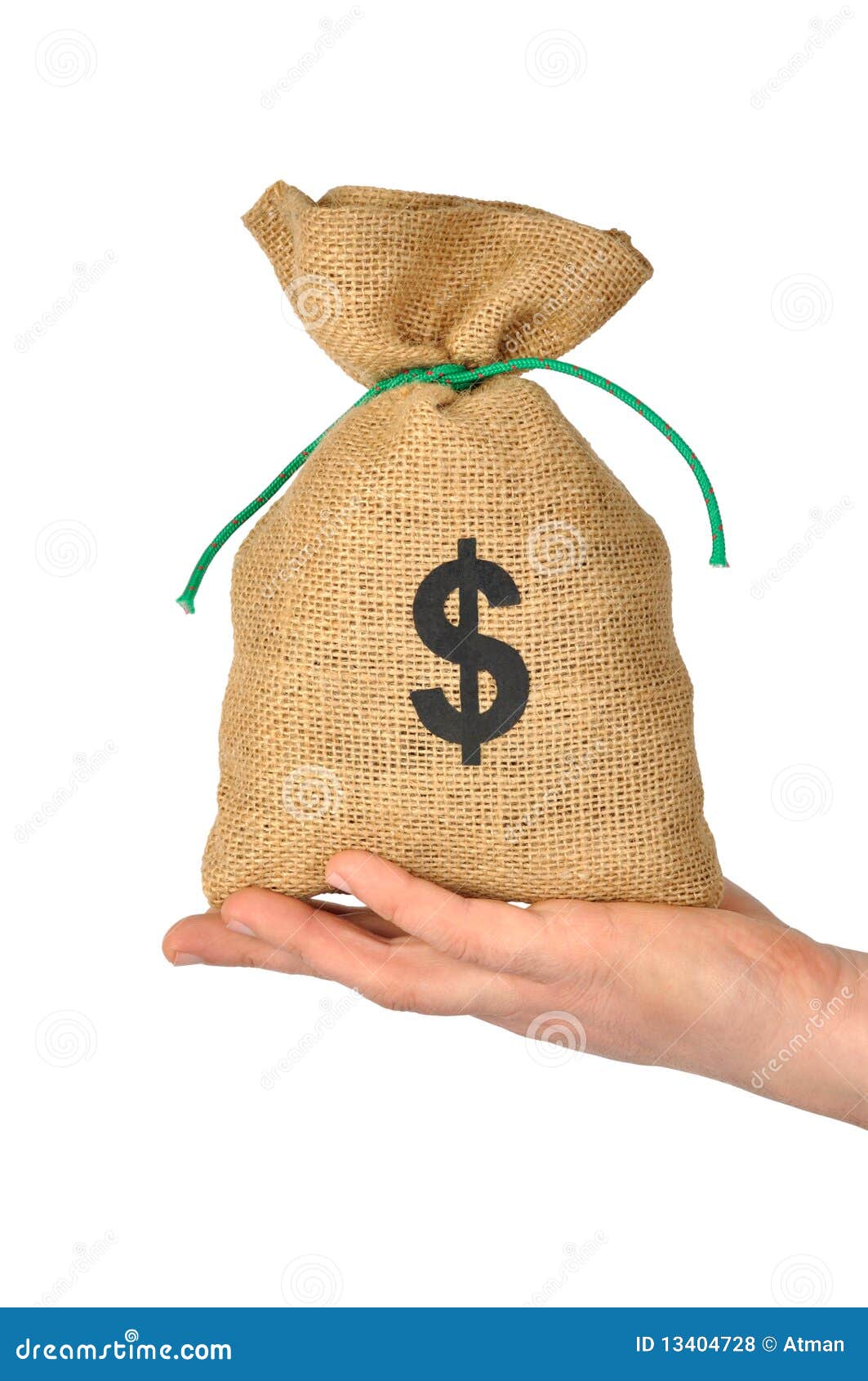 De Zak van het geld stock foto. Image of contant, geef - 13404728