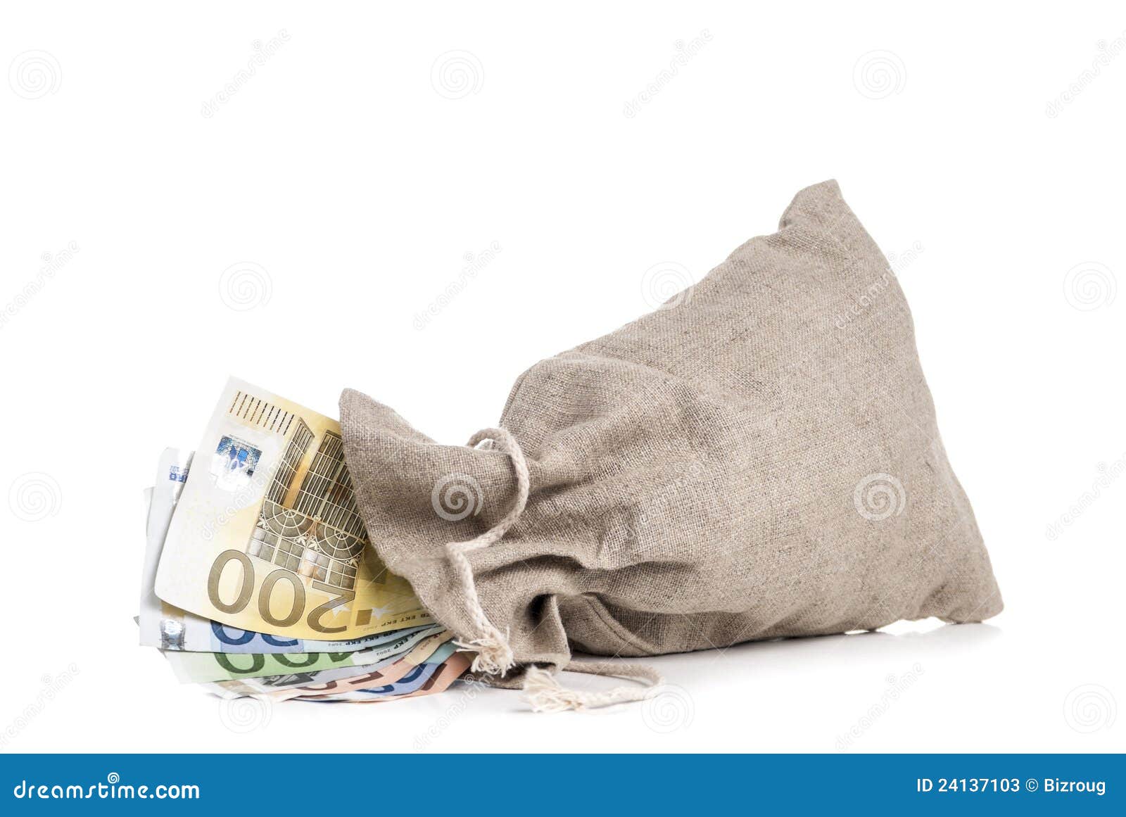 De Zak van het geld stock afbeelding. Image of kapitaal - 24137103
