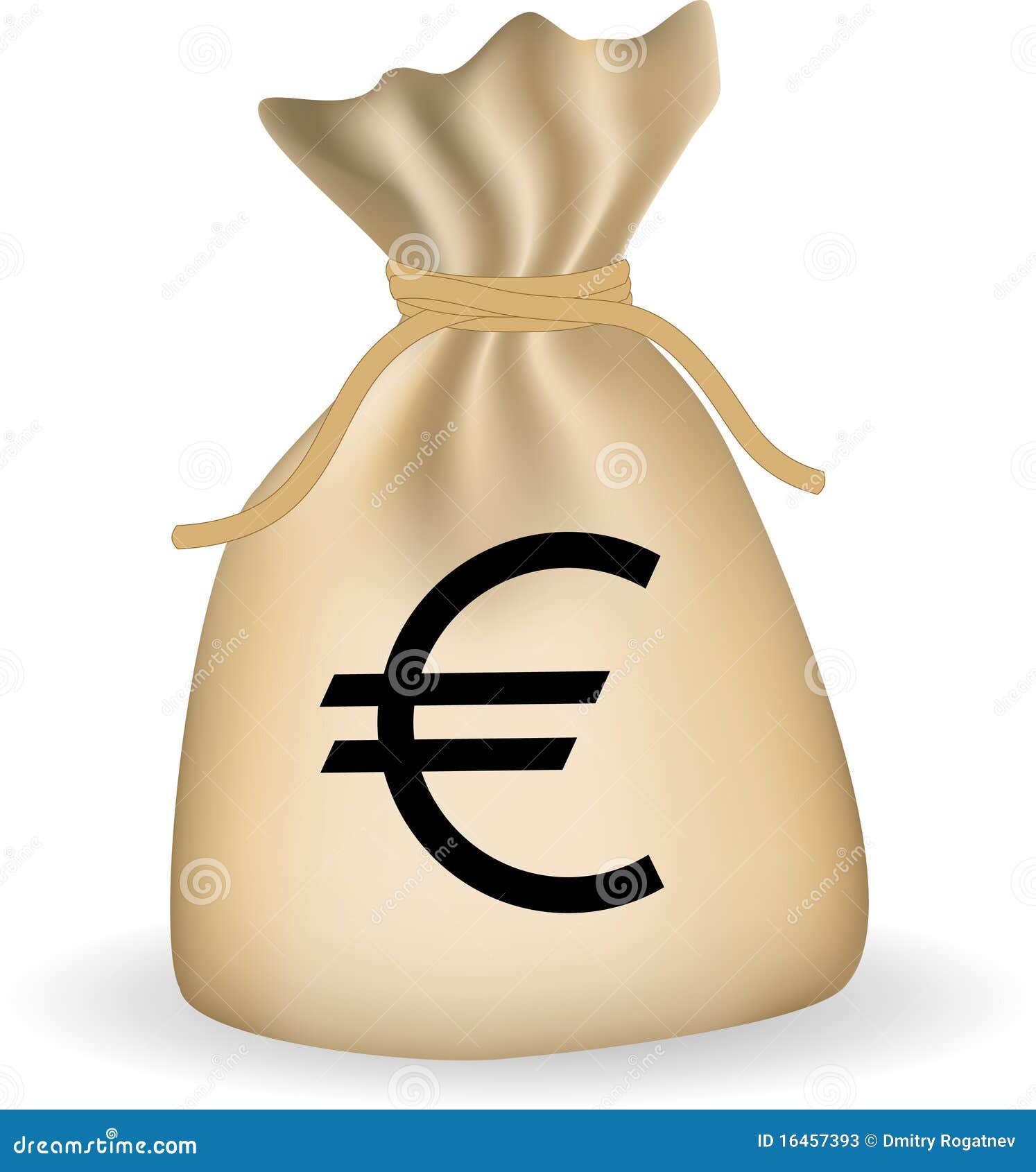 De Zak Van Het Geld Met Dollars. Vector Illustratie - Illustration of ...