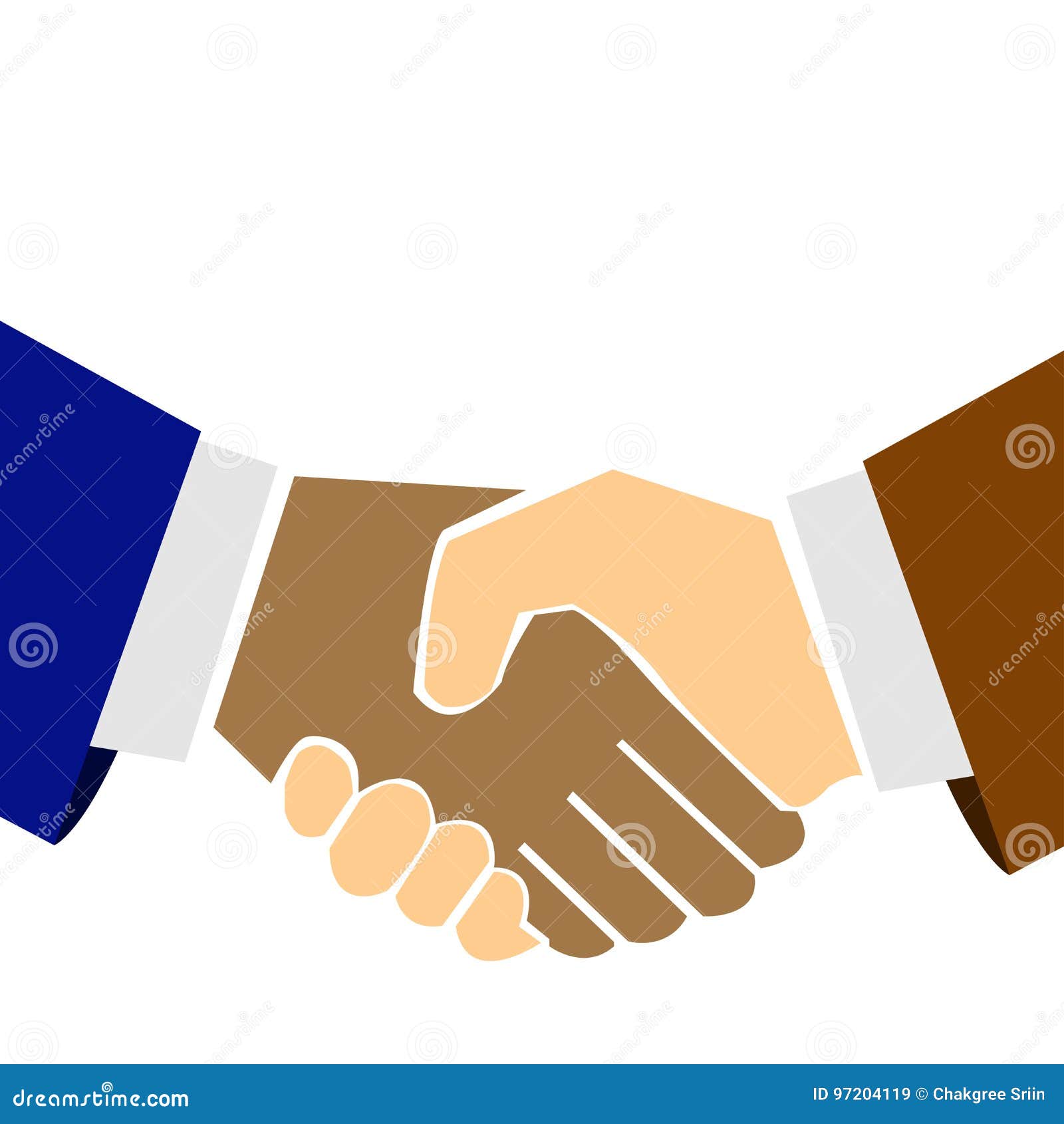 De Zakenlieden Schudden Handen Vector Illustratie - Illustration of ...