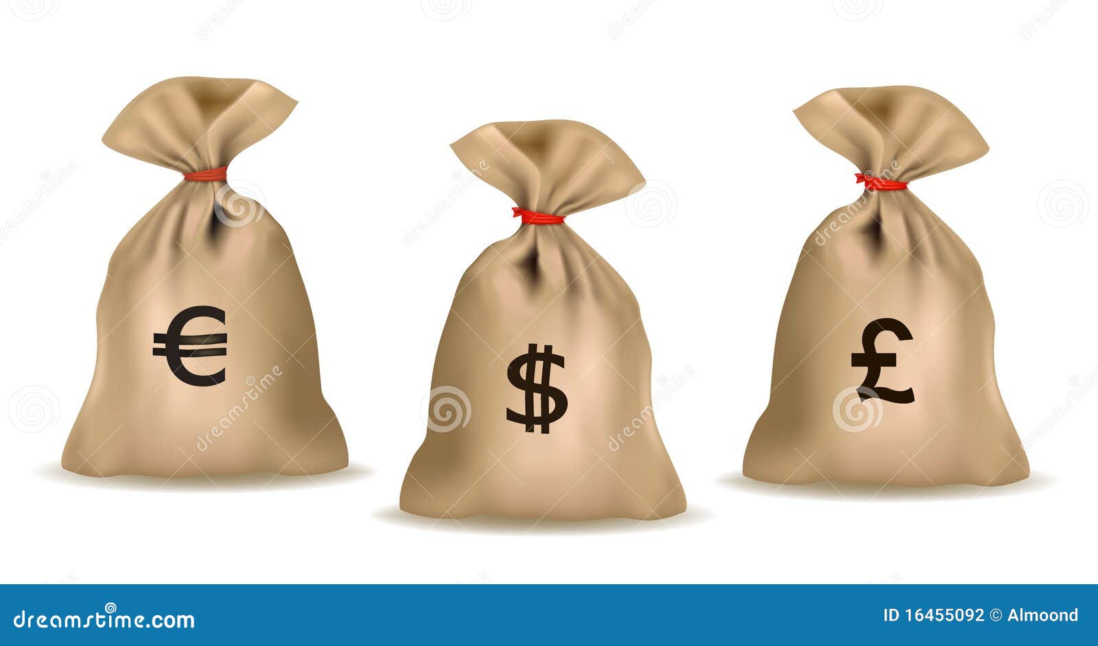 De zakken van het geld. vector illustratie. Illustration of brits ...