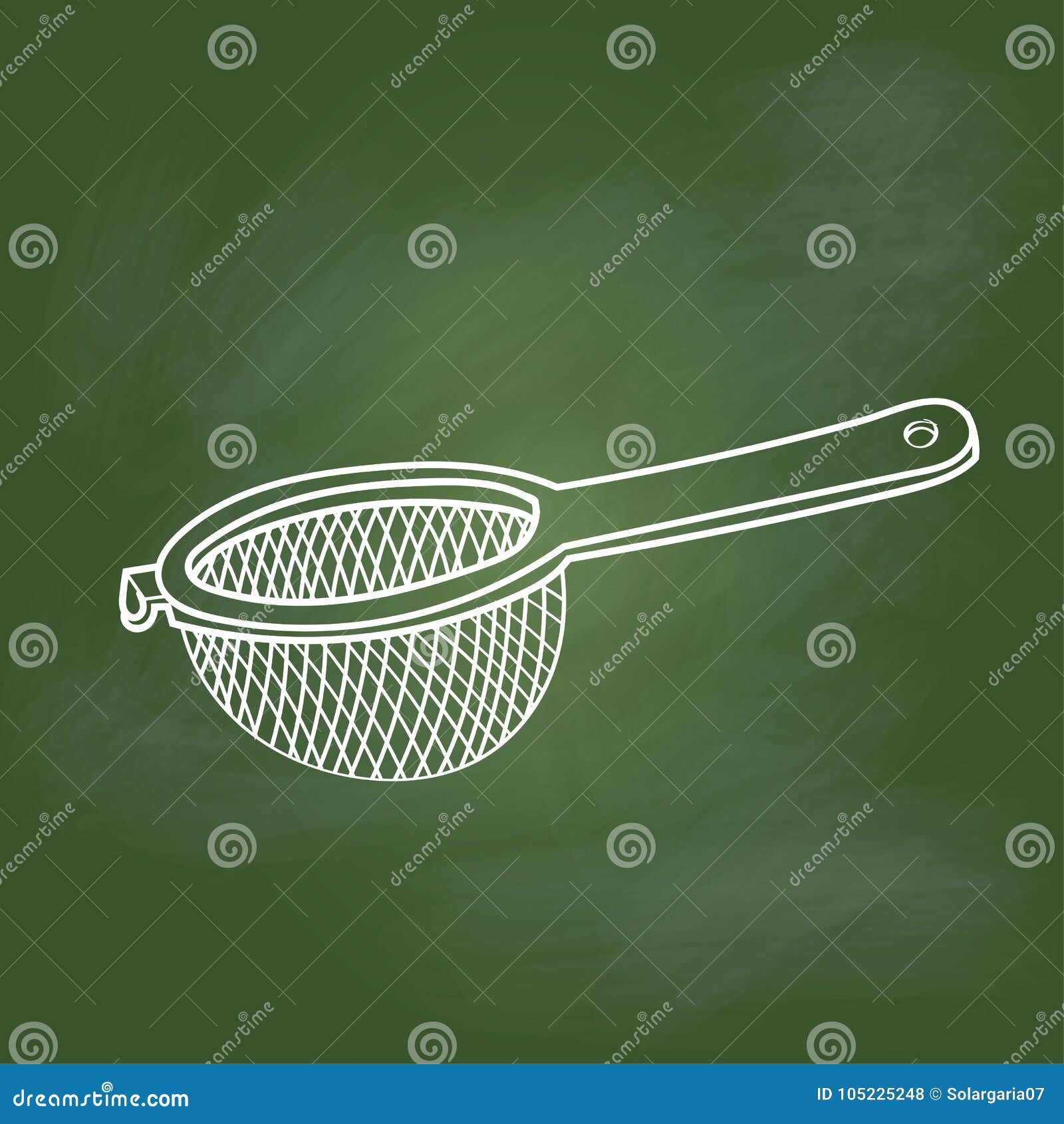 De Zeef Van De Handtekening Op Groene Raad - Vectorillustratie Vector ...