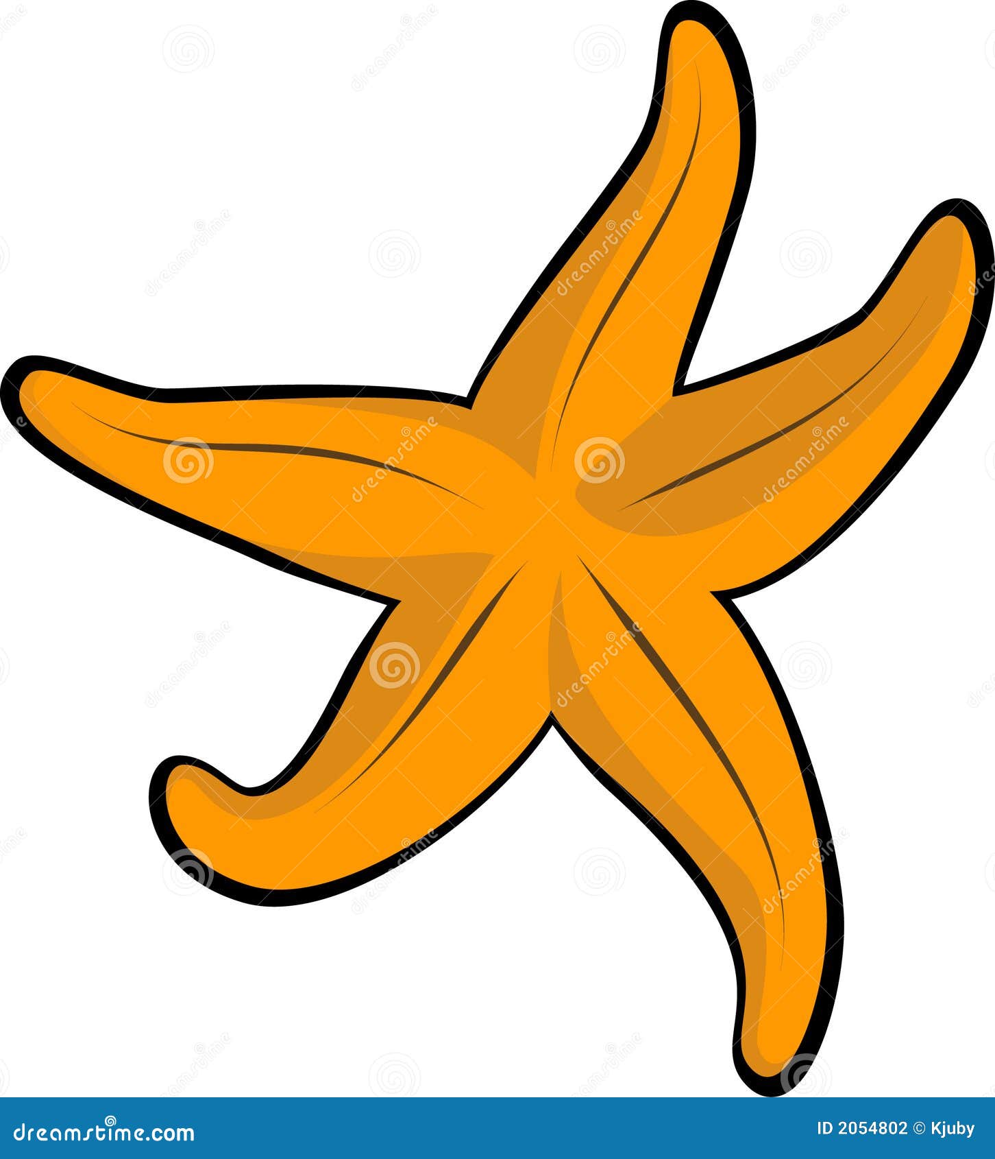 De zeester vector illustratie. Illustration of goed, kleur - 2054802