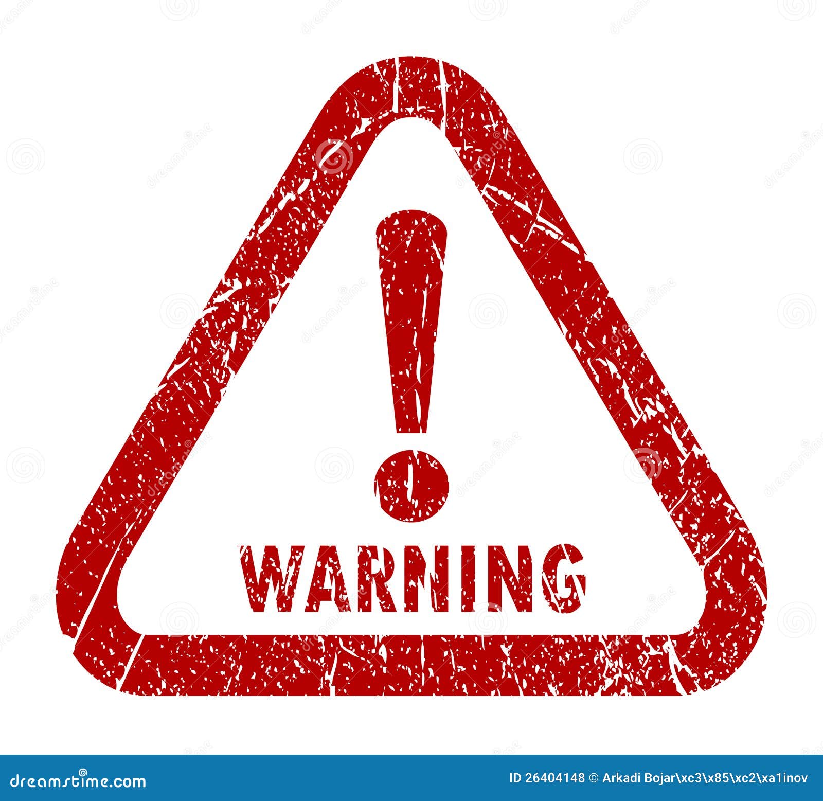 De Zegel Van De Waarschuwing Vector Illustratie - Illustration of ...