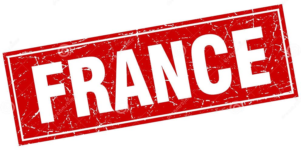 De zegel van Frankrijk vector illustratie. Illustration of rood - 97900877