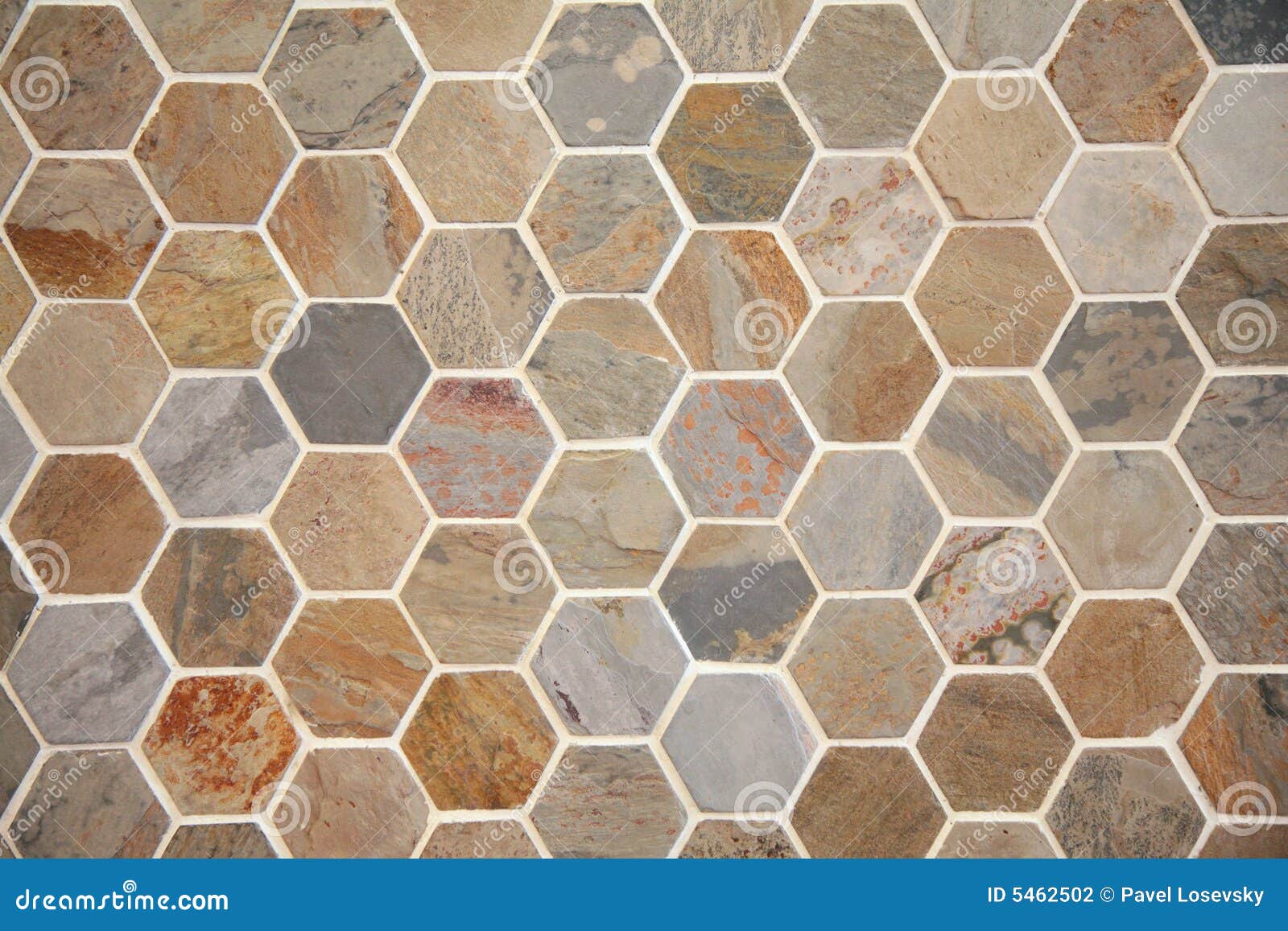 De zeshoek bedekt stock foto. Image of achtergrond, bruin - 5462502