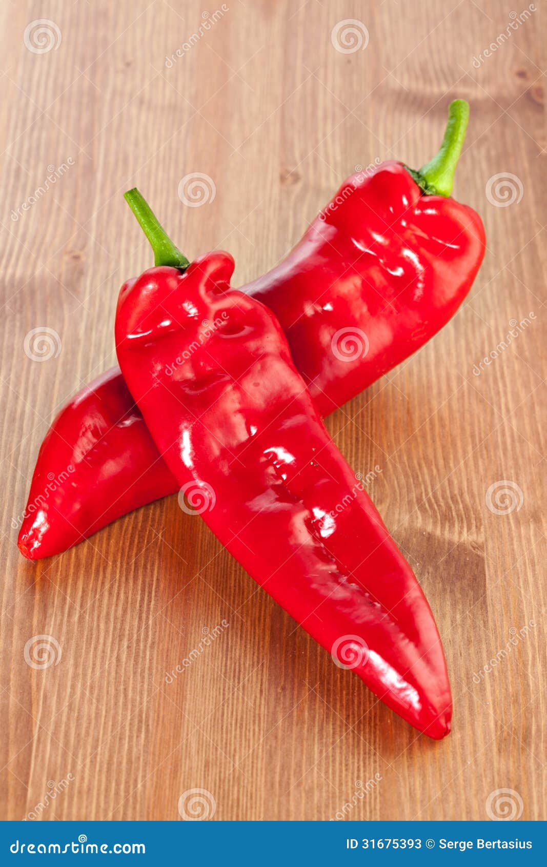 De Zoete Rode Peper Van Ramiro Stock Afbeelding - Image of lijst, rood ...