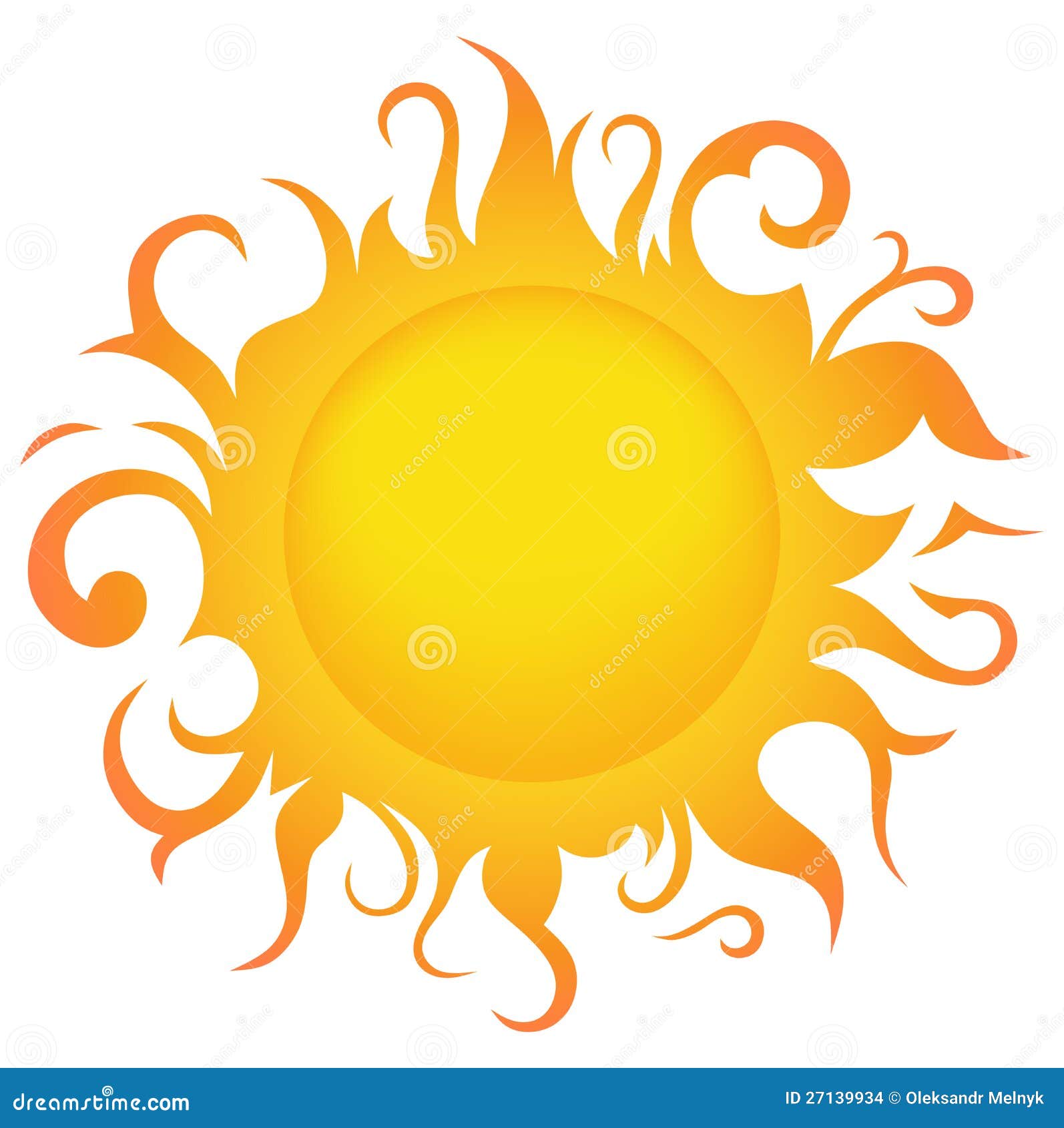 De zon van het symbool vector illustratie. Illustration of element ...