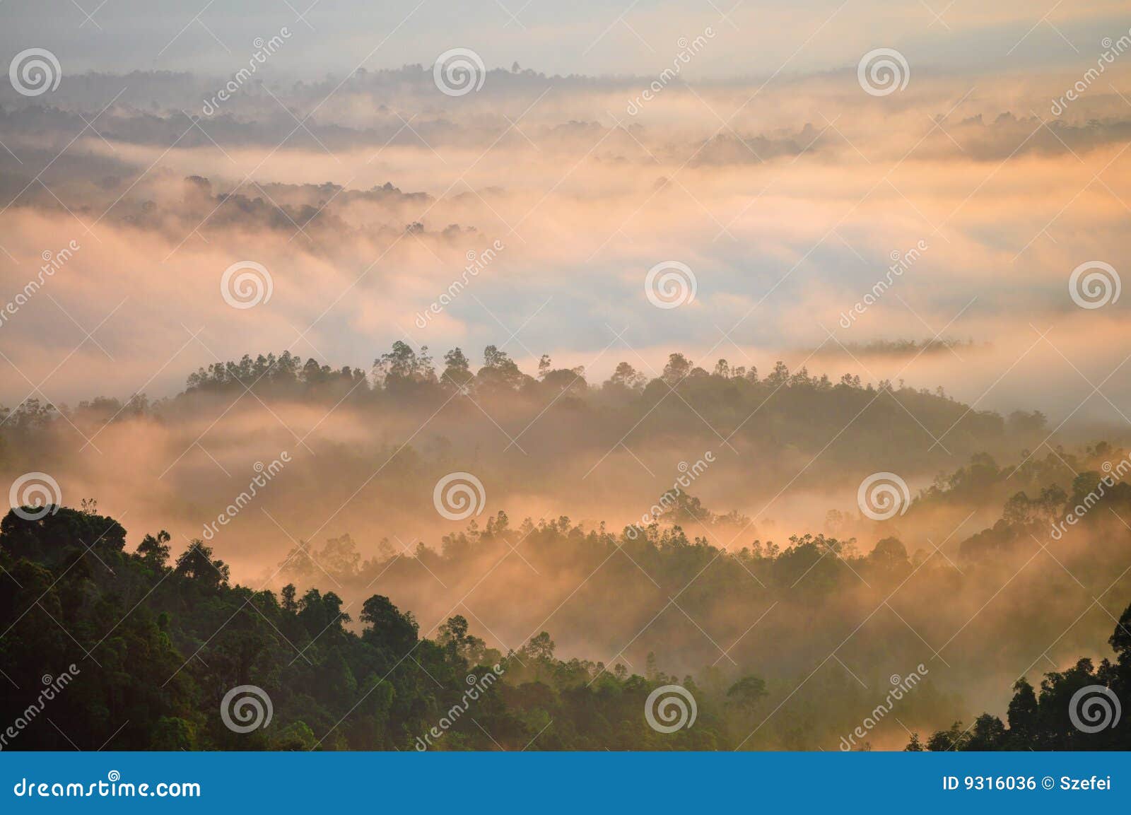 De Zonsopgang Van De Ochtend Stock Foto - Image of berg, motie: 9316036