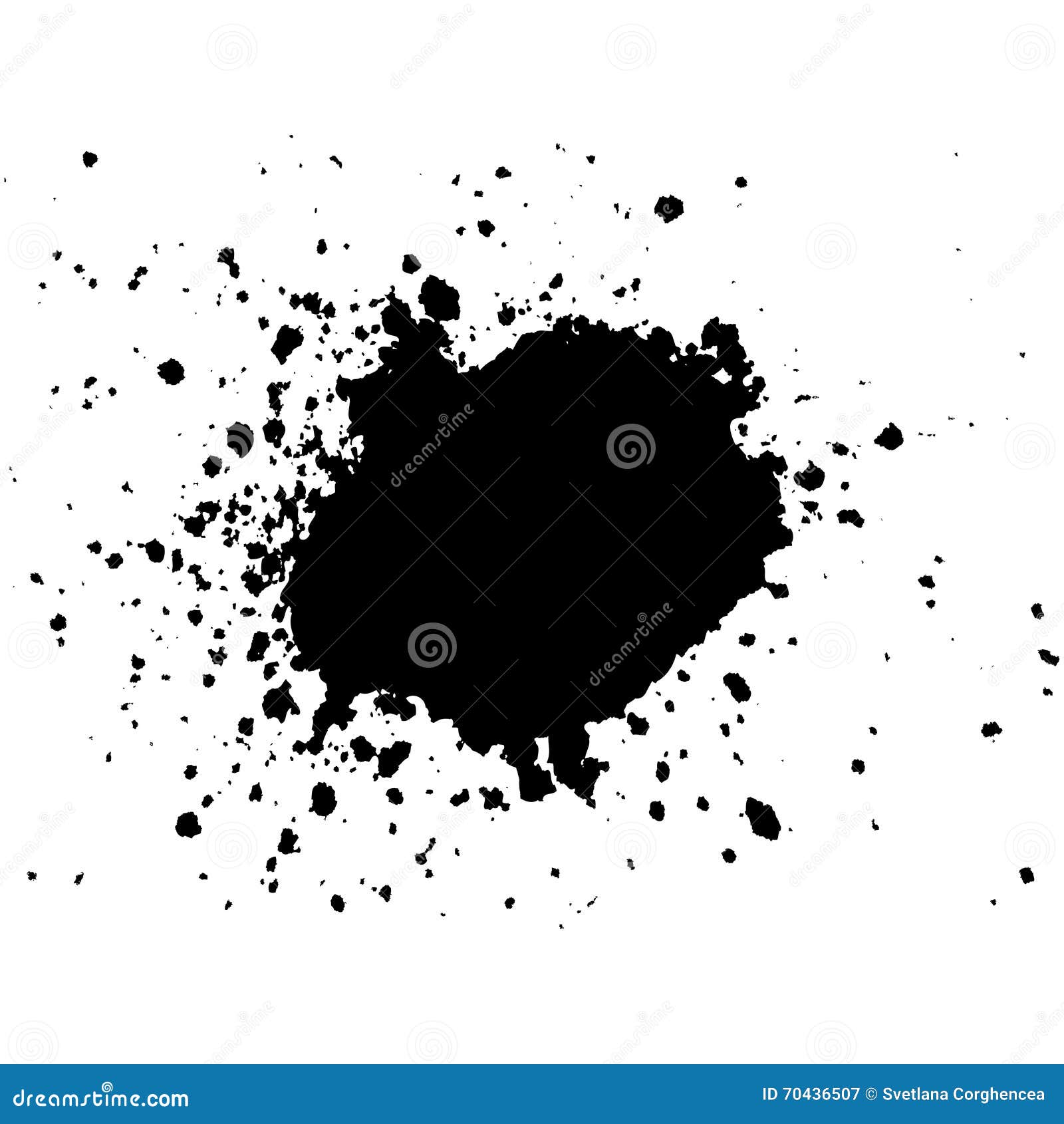 De Zwarte Vlek Van De Inktverf Met Ploetert Op Witte Achtergrond Vlek ... De Zwarte Vlek Van De Inktverf Met Ploetert Op Witte Achtergrond Vlek ...