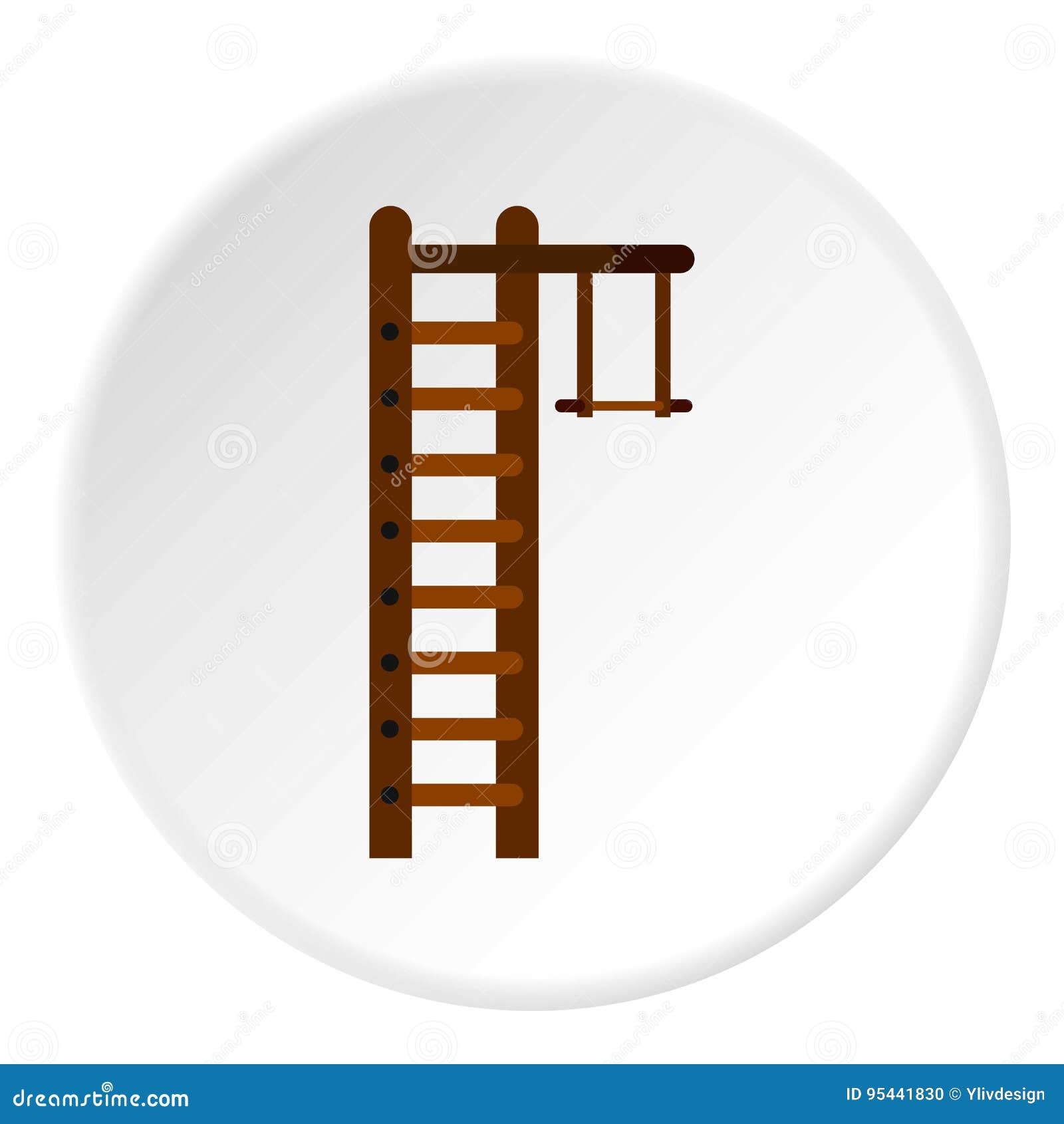 De Zweedse Cirkel Van Het Ladderpictogram Vector Illustratie ...