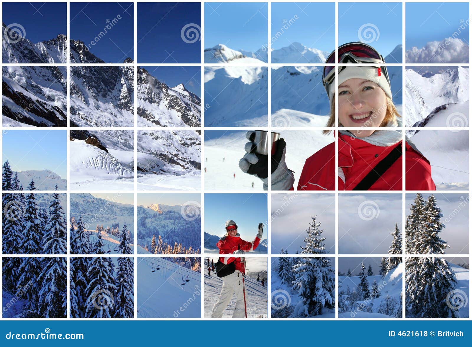 De Zwitserse Collage Van Alpen Stock Foto - Image of bergtop, meisje ...