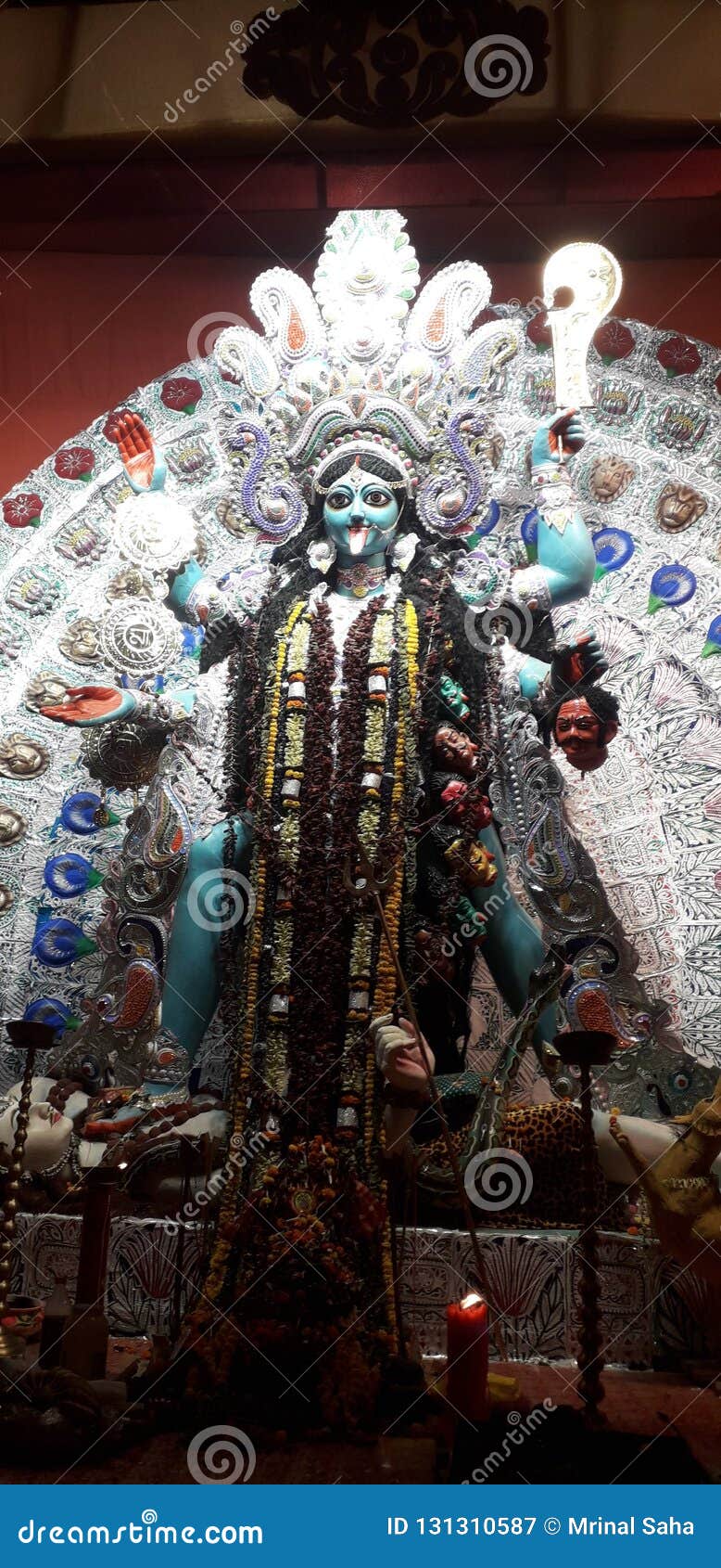 Dea Kali immagine stock. Immagine di indica, potenza - 131310587