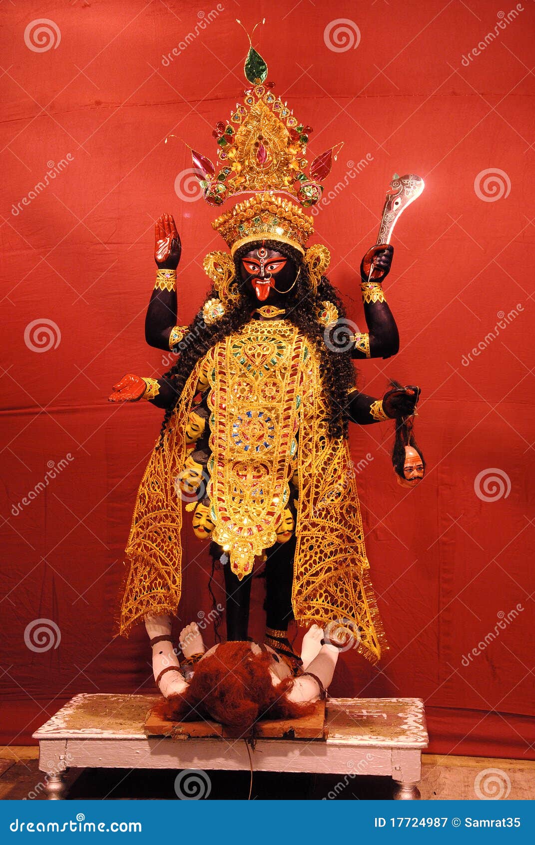 Dea Kali immagine stock. Immagine di fotographia, induismo - 17724987