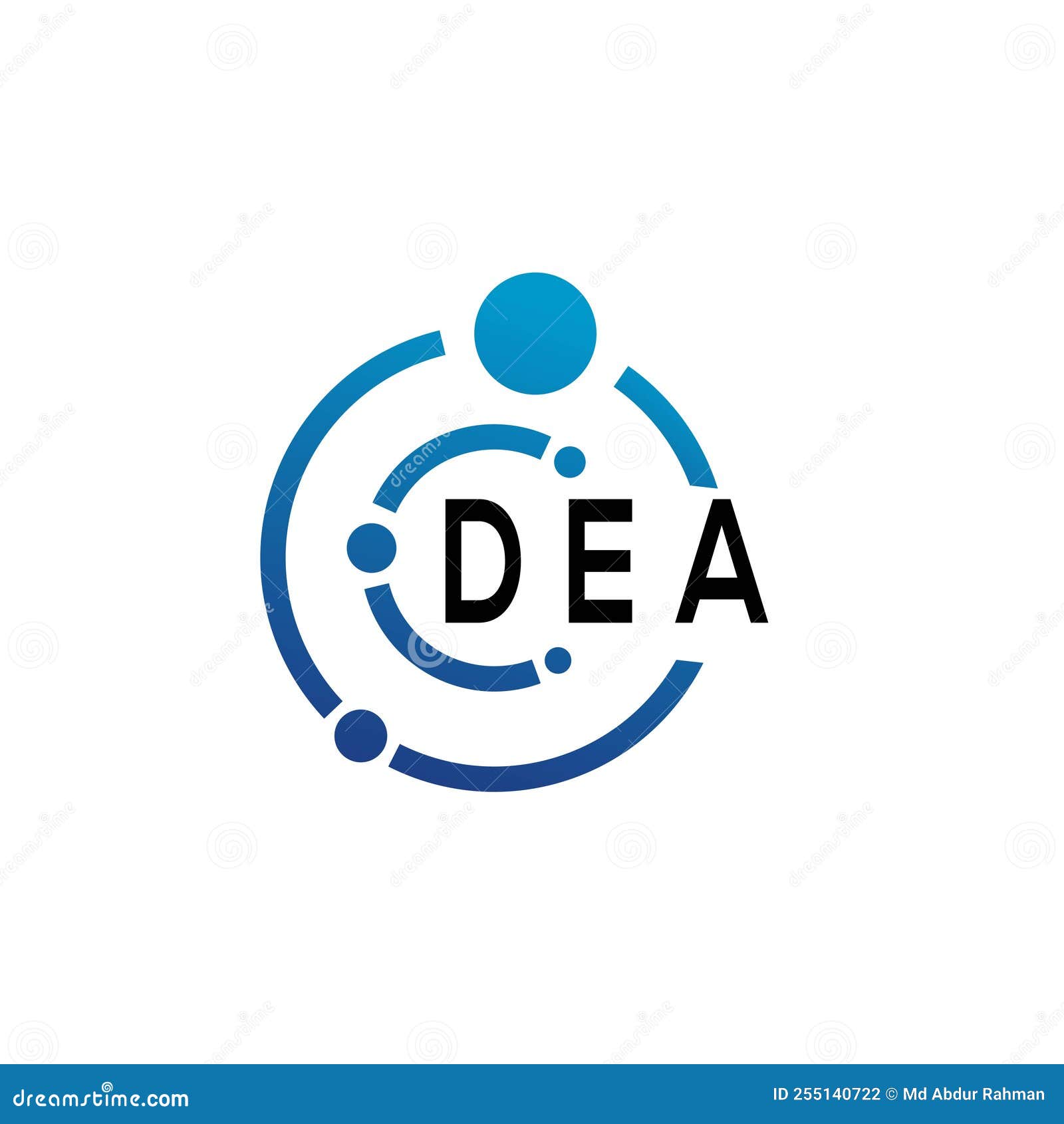 DEA Letter Logo Design On White Background. DEA Creative Initials ...
