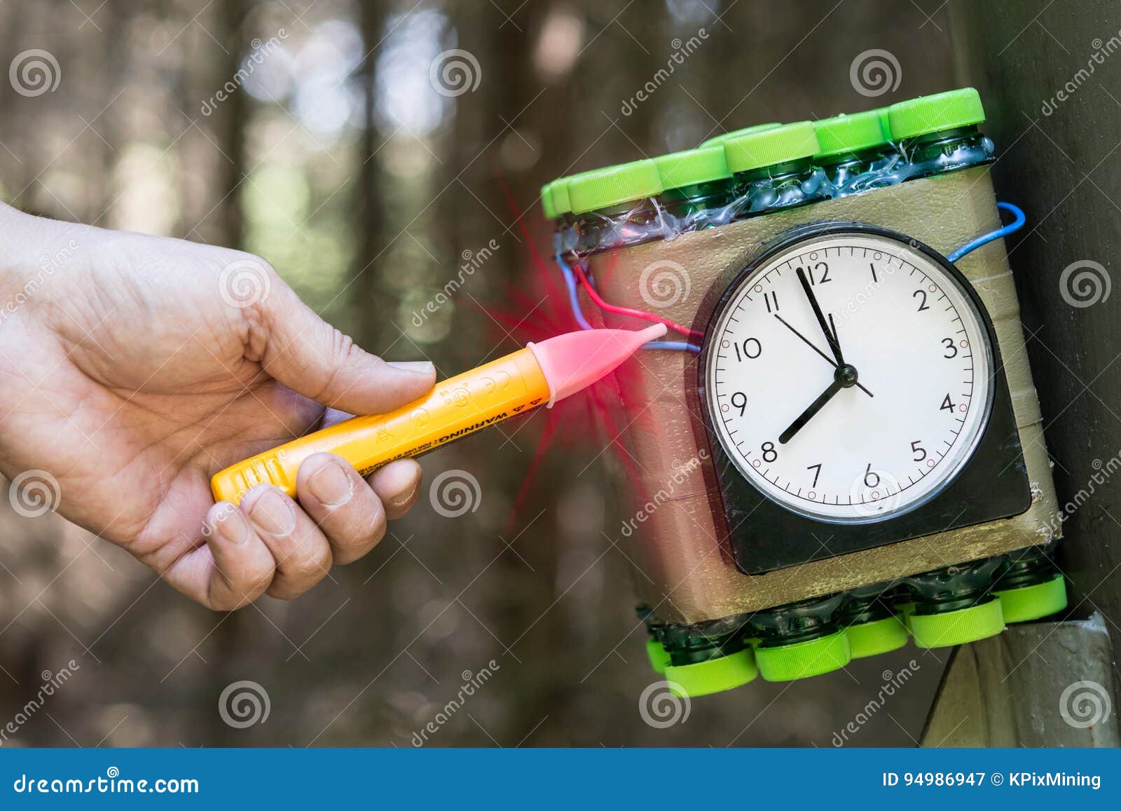 Explosive Device Detail. Time Bomb Disposal Expert. Dummy Weapon Stock ...