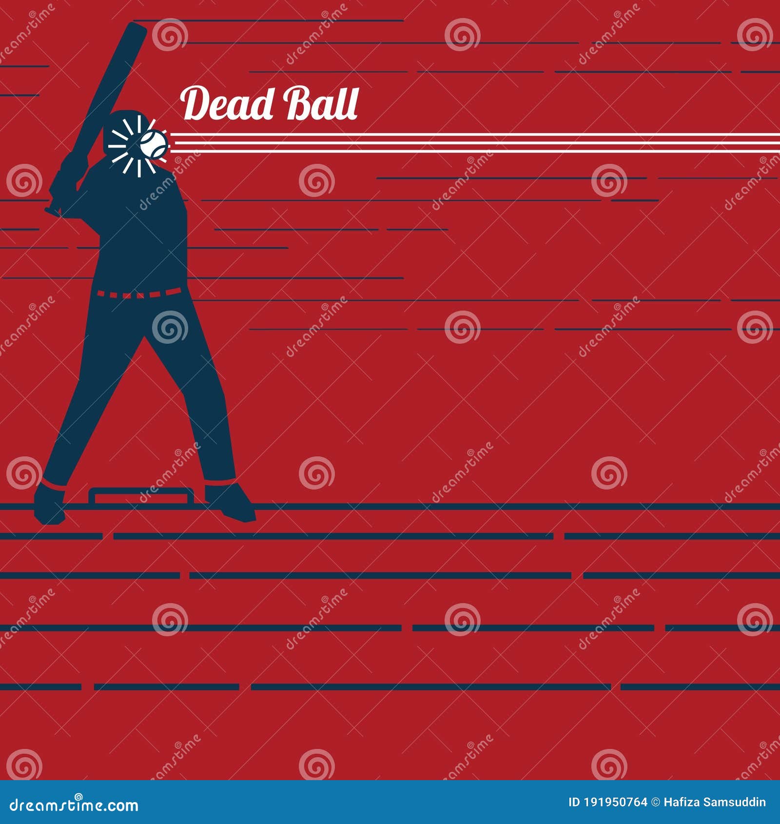 Dead Ball. Vector Illustration Decorative Design Stock Vector ...