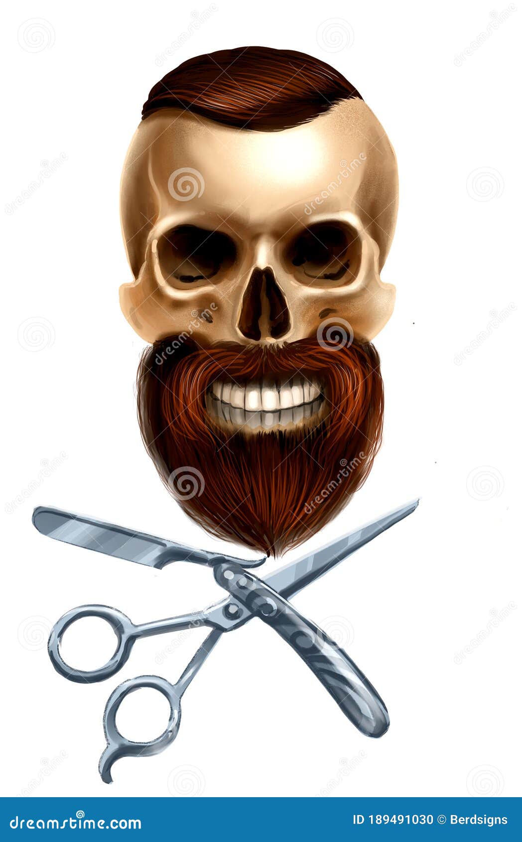 Dead barber stock illustration. Illustration of razor - 189491030